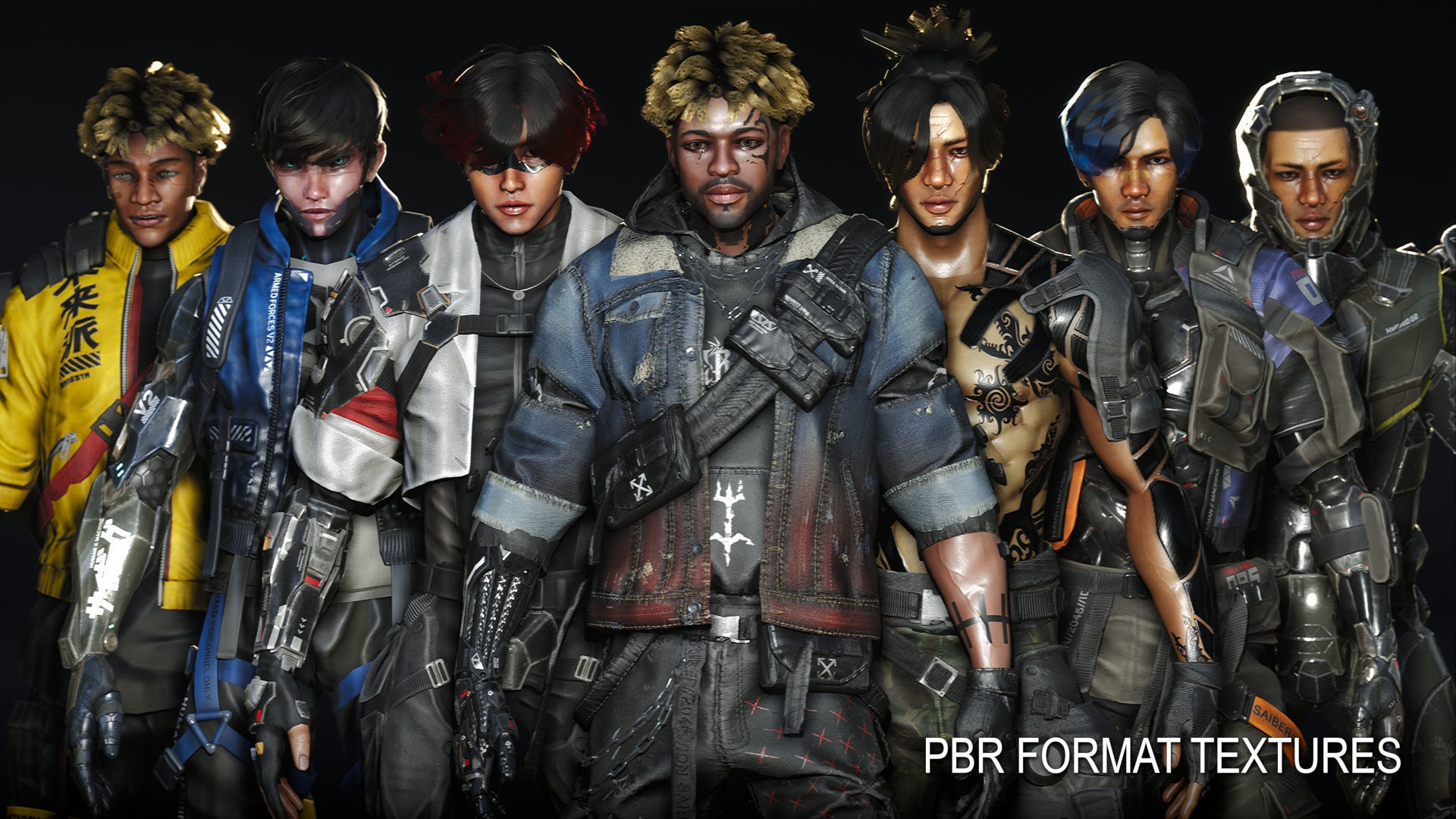 3D model Hero Modular SciFi Character Pack VR / AR / low-poly | CGTrader