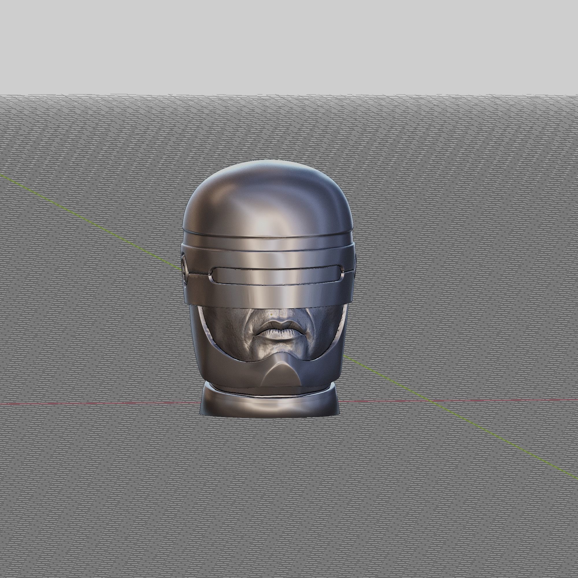 RoboCop Bust Head Face 3D model 3D printable | CGTrader