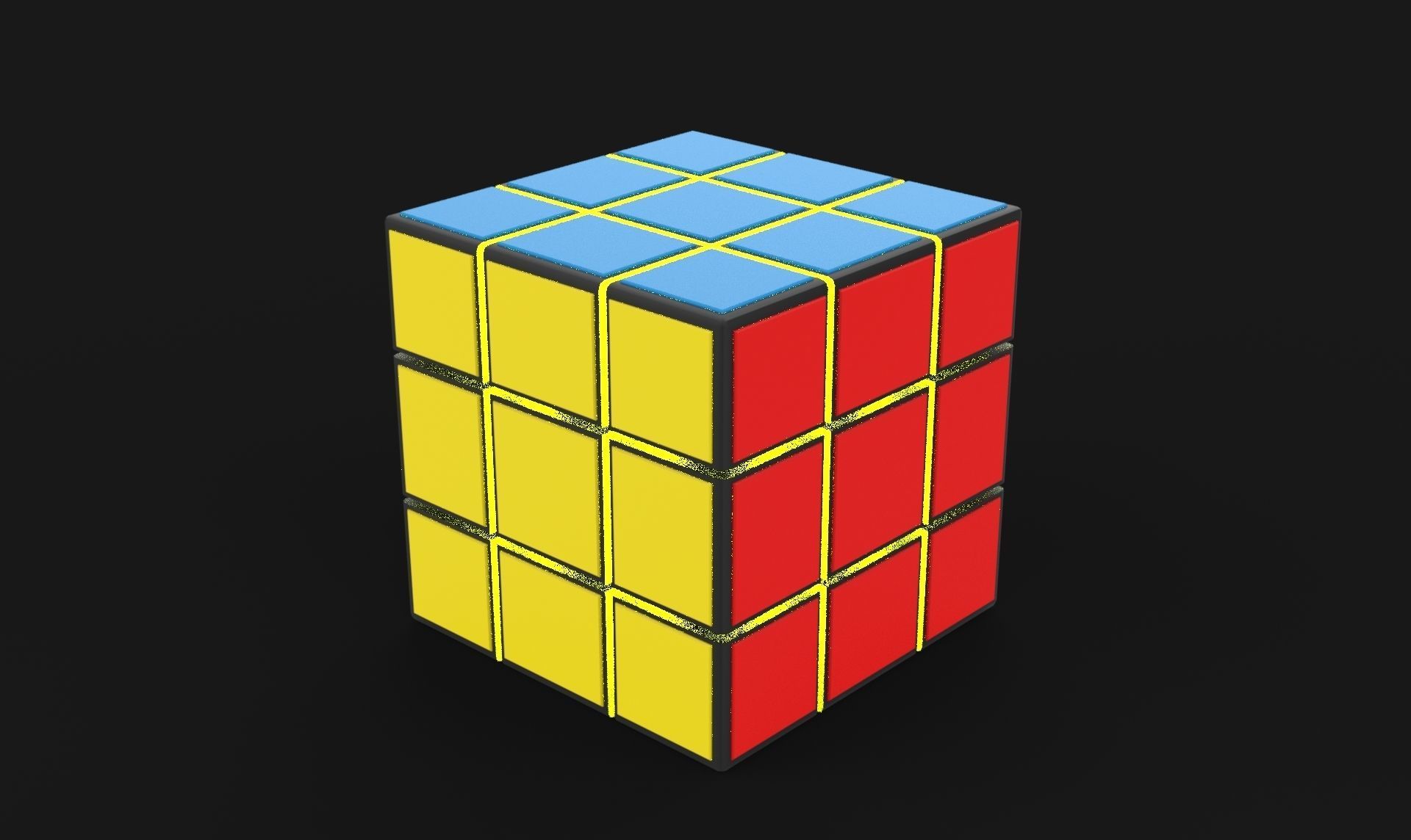 3D model Rubiks Cube 3D Cube VR / AR / low-poly | CGTrader