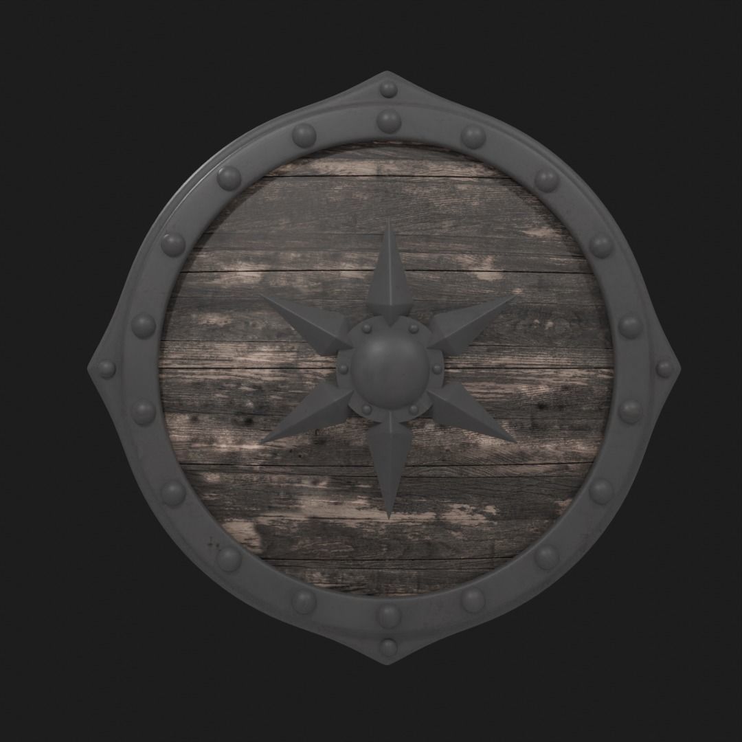 3D model Medieval wooden Shield 3D model VR / AR / low-poly | CGTrader