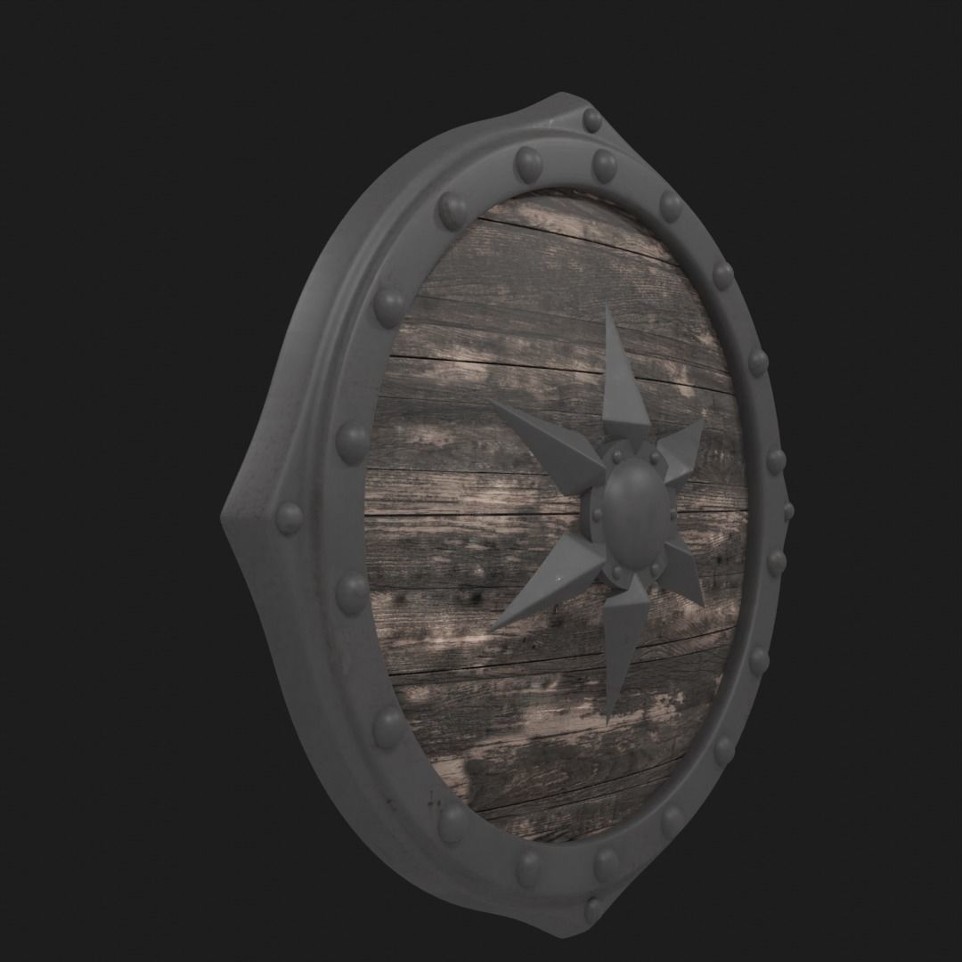 3D model Medieval wooden Shield 3D model VR / AR / low-poly | CGTrader
