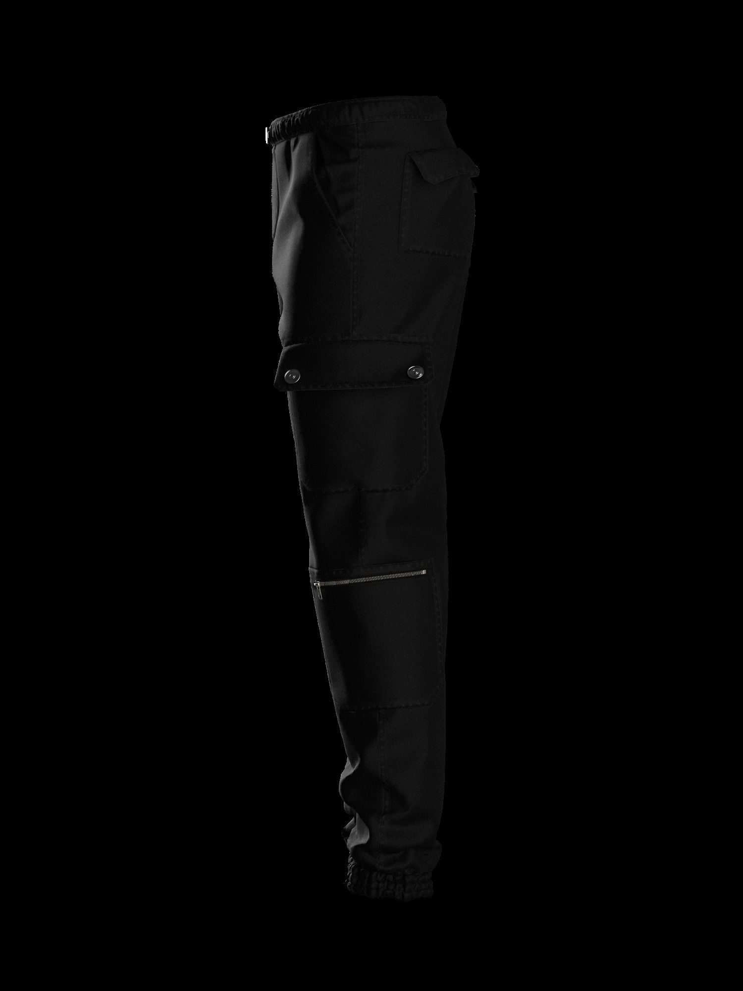 Male cargo pant 3D model animated rigged | CGTrader