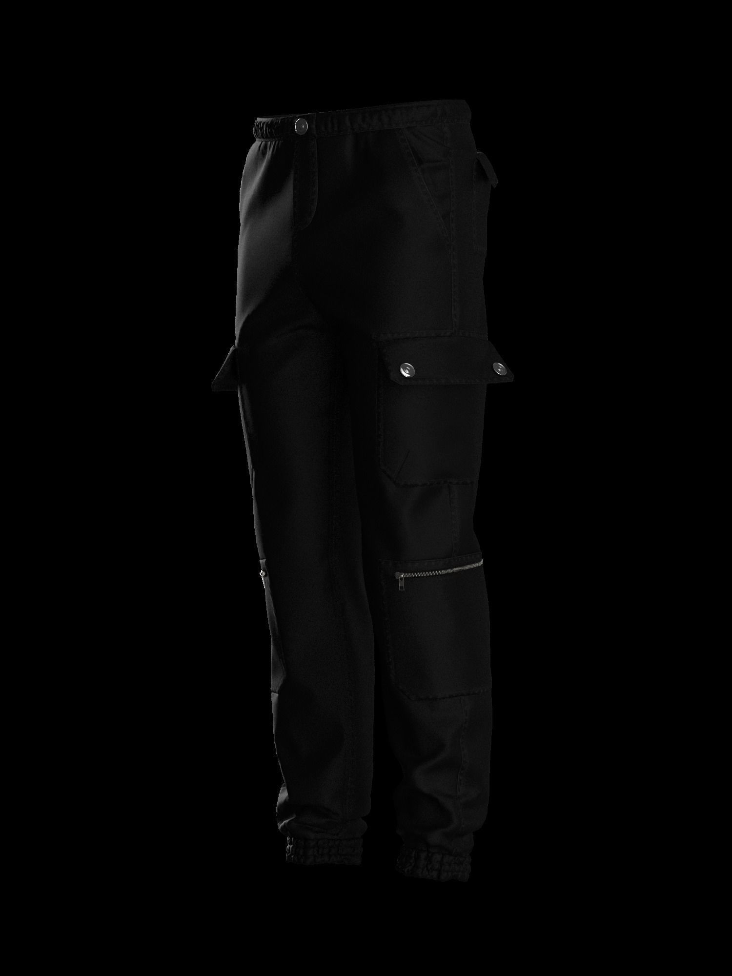 Male cargo pant 3D model animated rigged | CGTrader