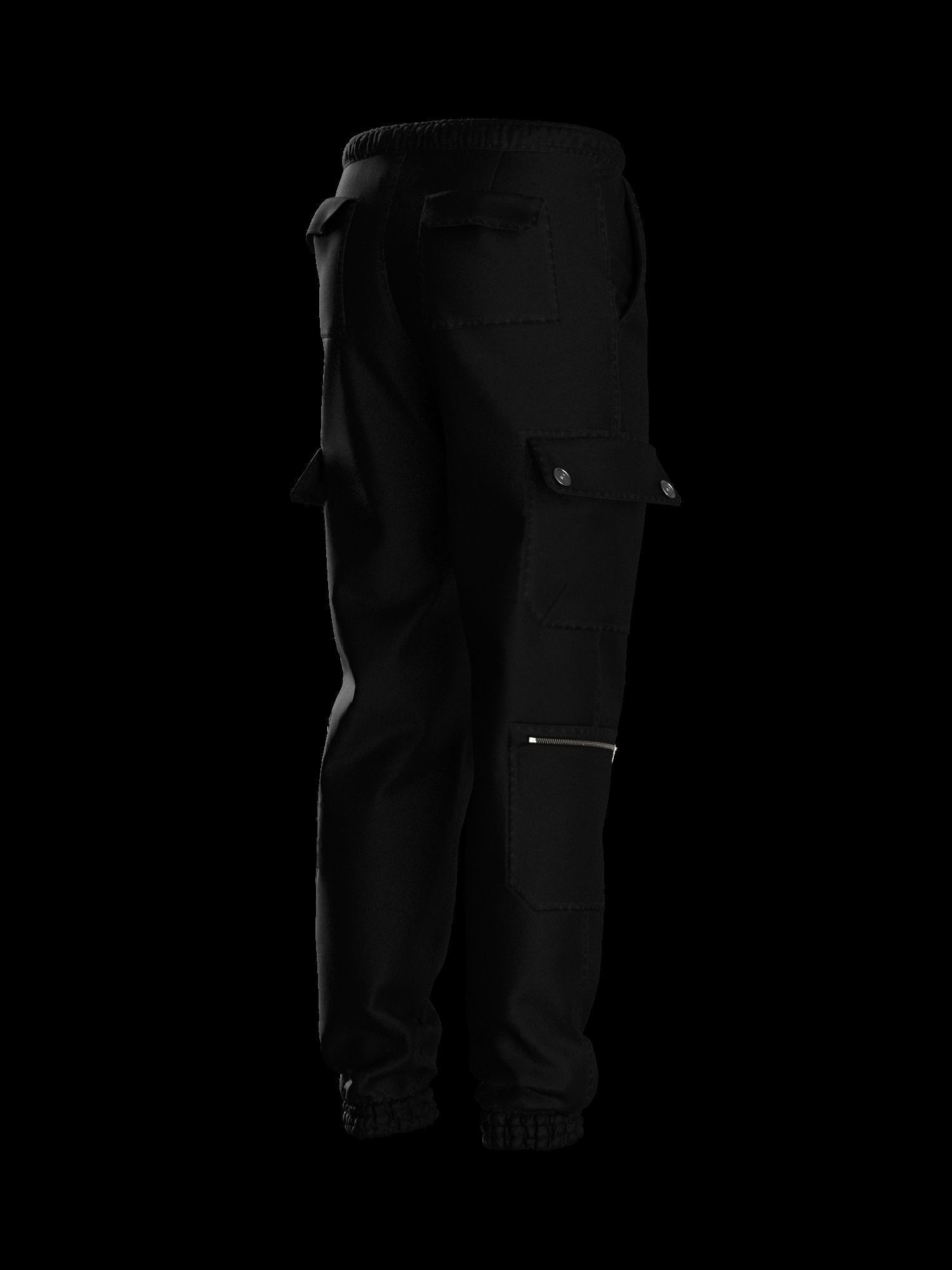 Male cargo pant 3D model animated rigged | CGTrader