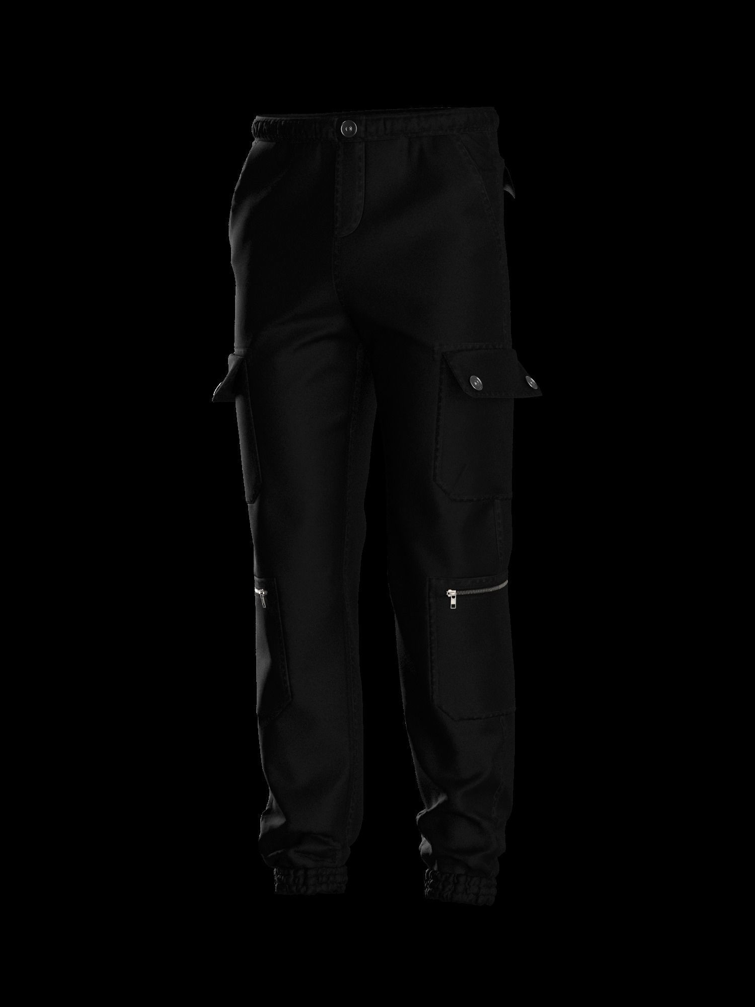 Male cargo pant 3D model animated rigged | CGTrader