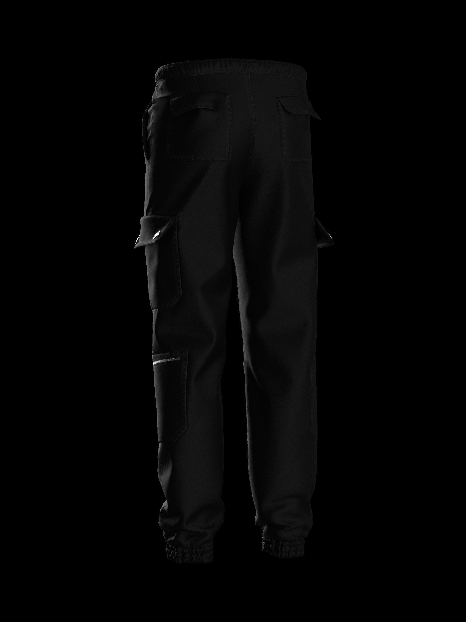 Male cargo pant 3D model animated rigged | CGTrader