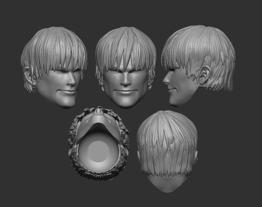 Toji Fushiguro - Headsculpt for Action Figures 3D model 3D printable ...