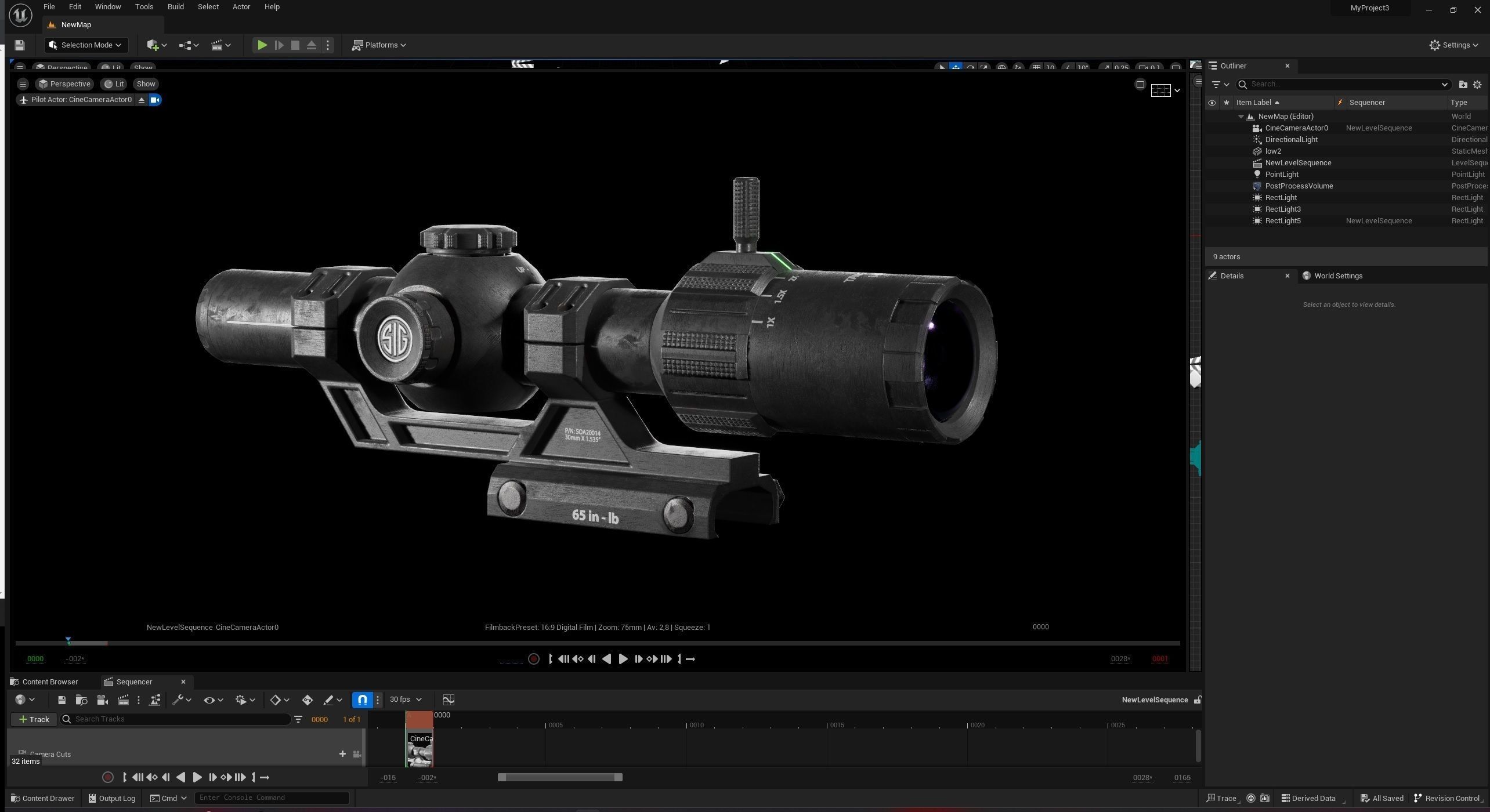 3D model TANGO-MSR LPVO 1-6X24MM Scope VR / AR / low-poly | CGTrader