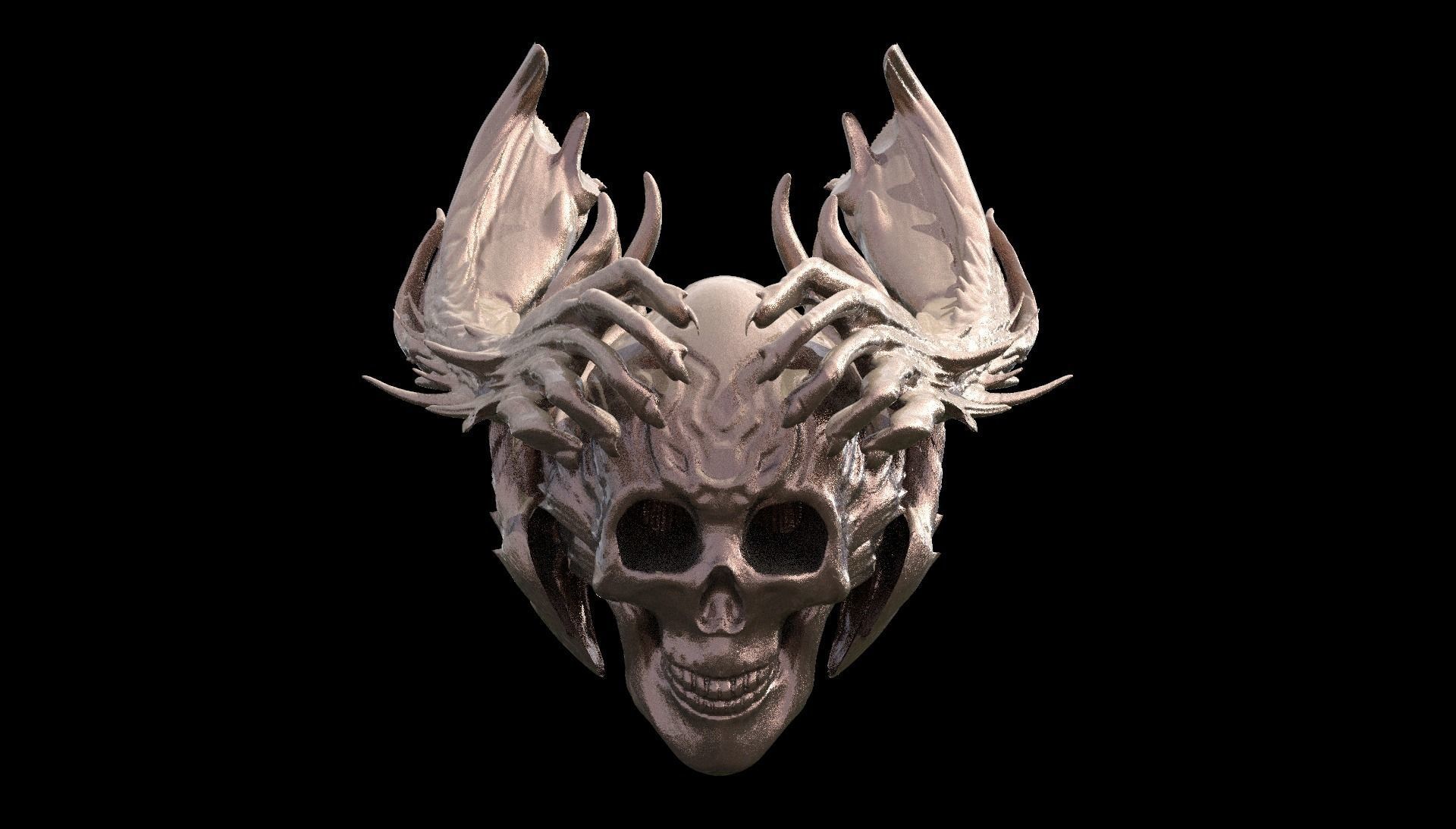 Skeleton Depths crown hell version 3D model | CGTrader