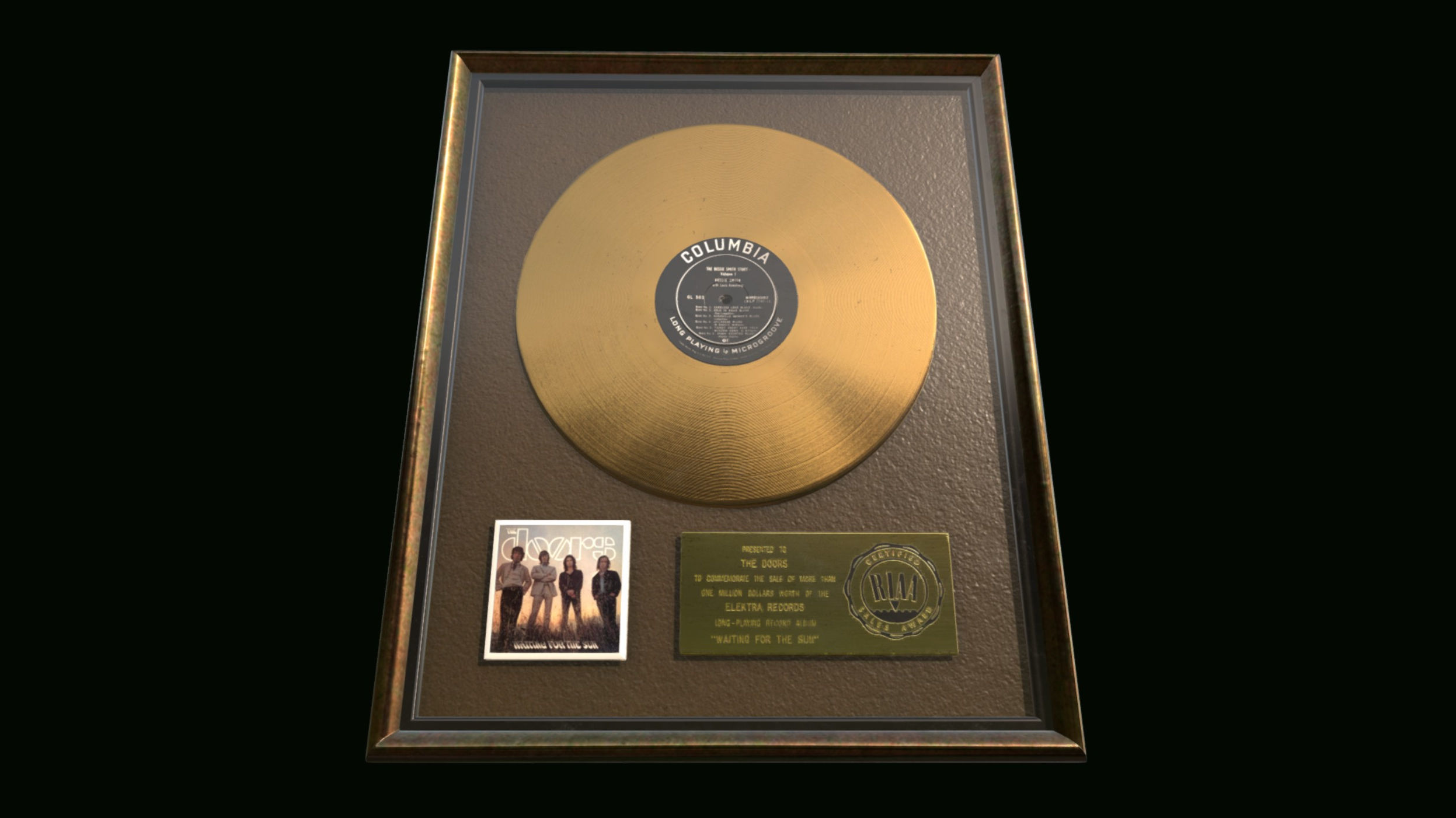 Gold Record Plaque free 3D model | CGTrader