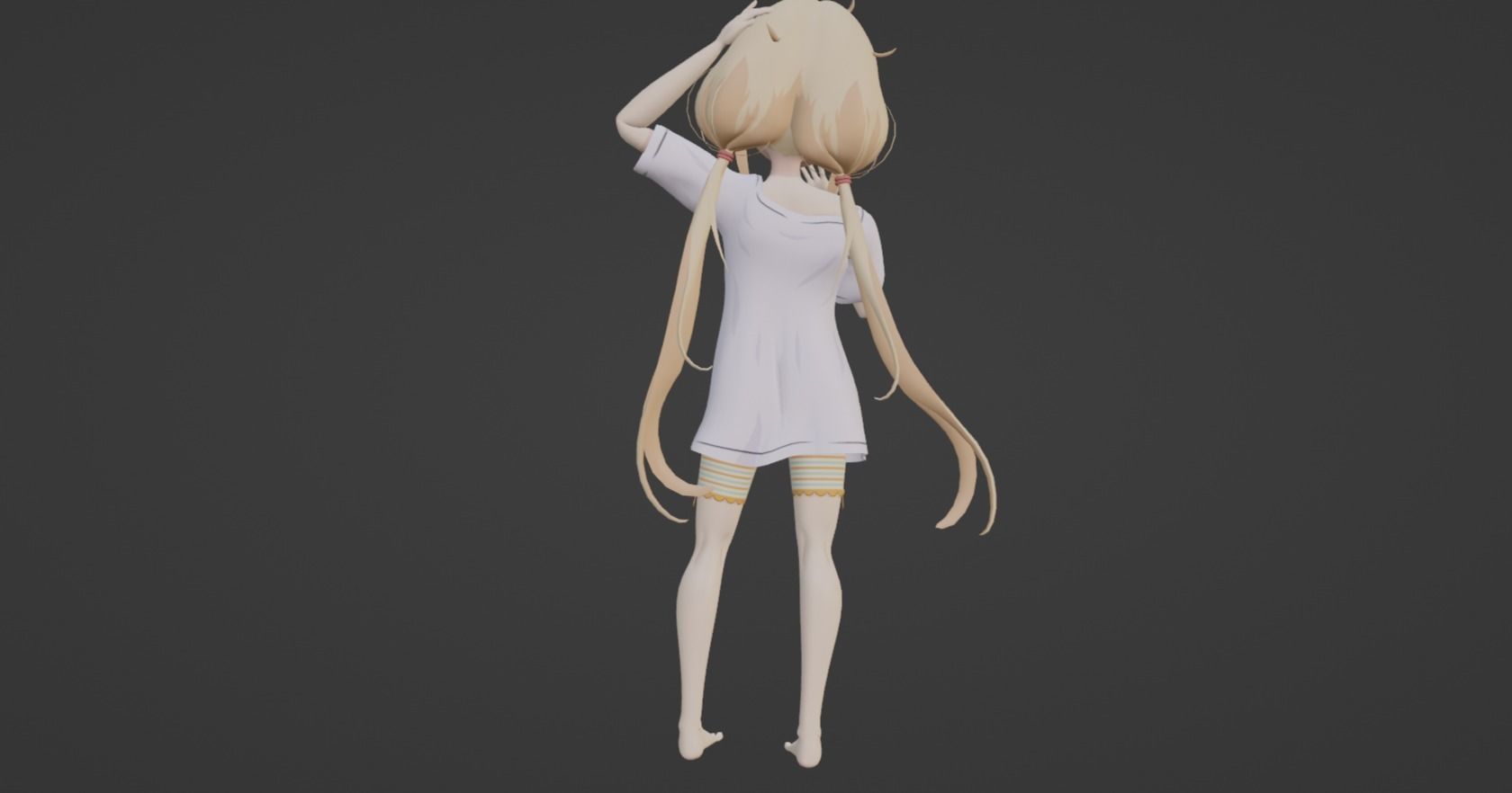 Anime Character - Anzu Futaba 3D model | CGTrader