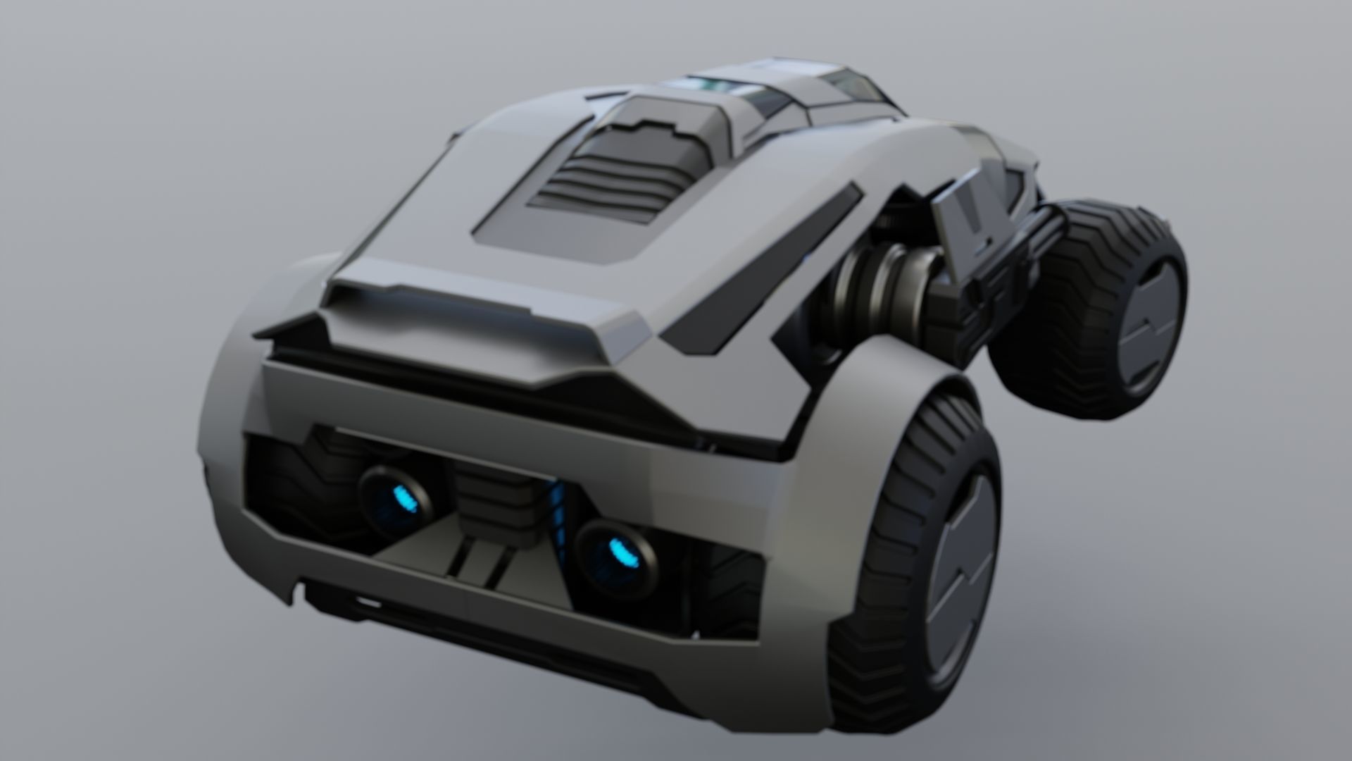 sci fi car model free 3D model rigged | CGTrader