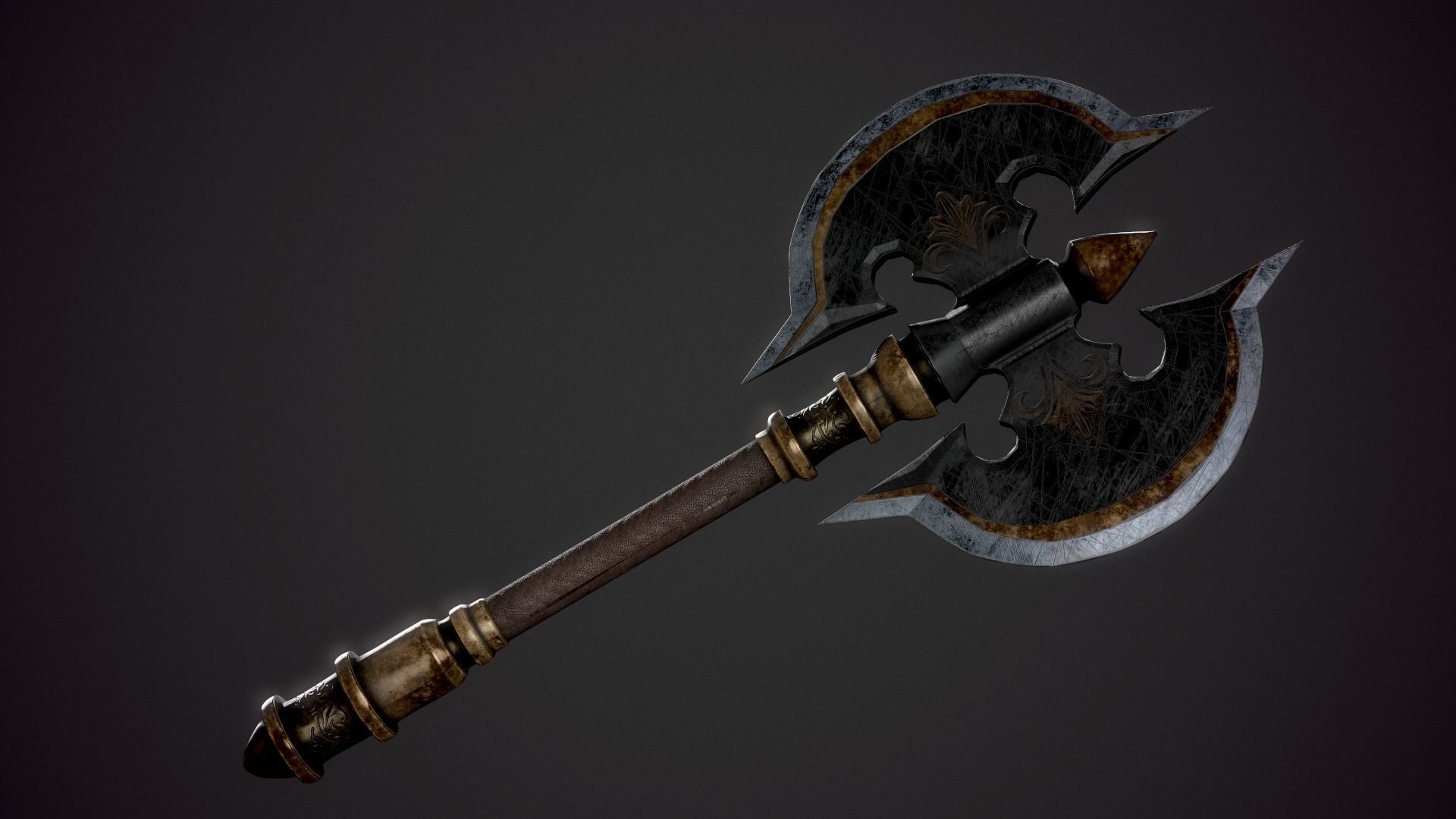 3D model BATTLE AXE - 5 MODELS PACK VR / AR / low-poly | CGTrader