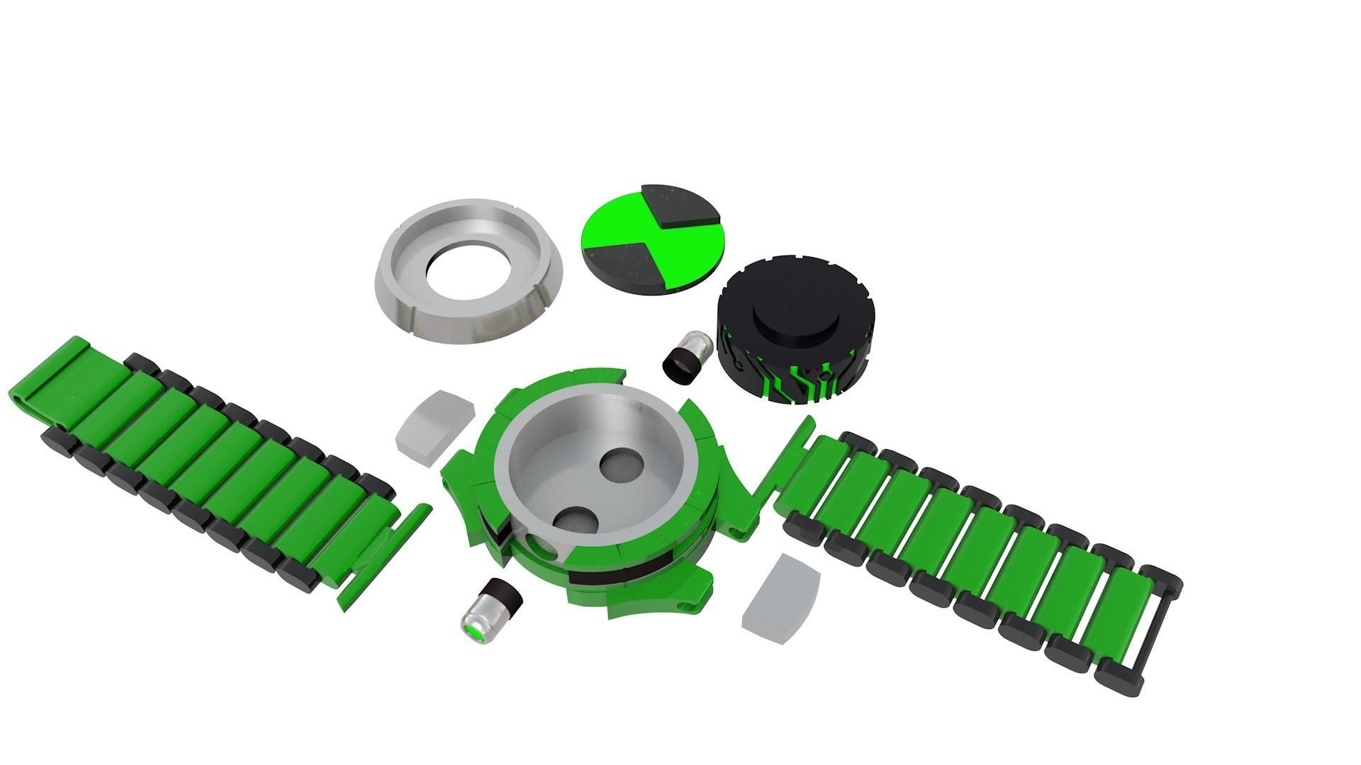 Ben 10 Omnitrix - Flexible Strap STL 3D model 3D printable | CGTrader