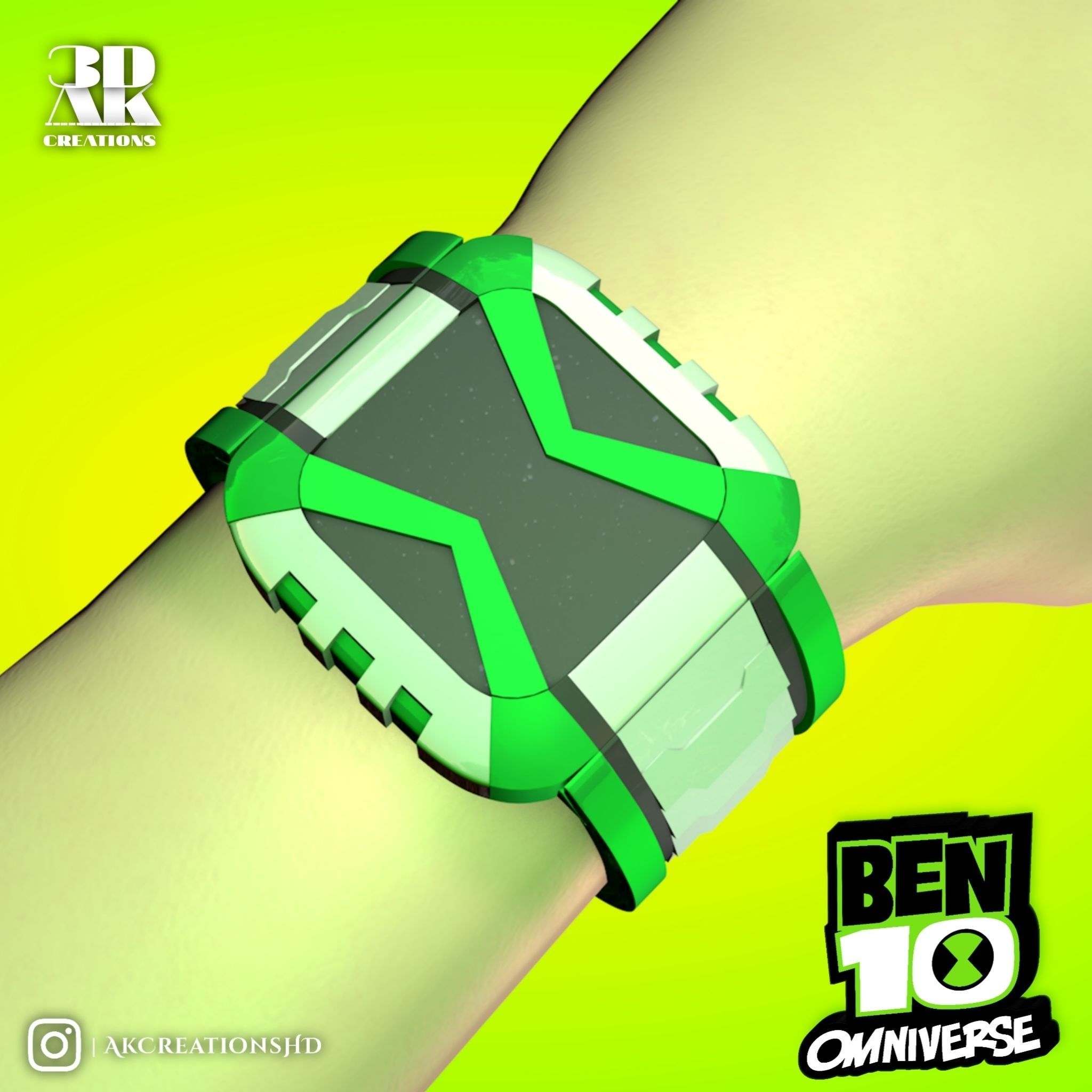Ben 10 Omniverse Omnitrix - 3d Printable STL 3D model 3D printable ...