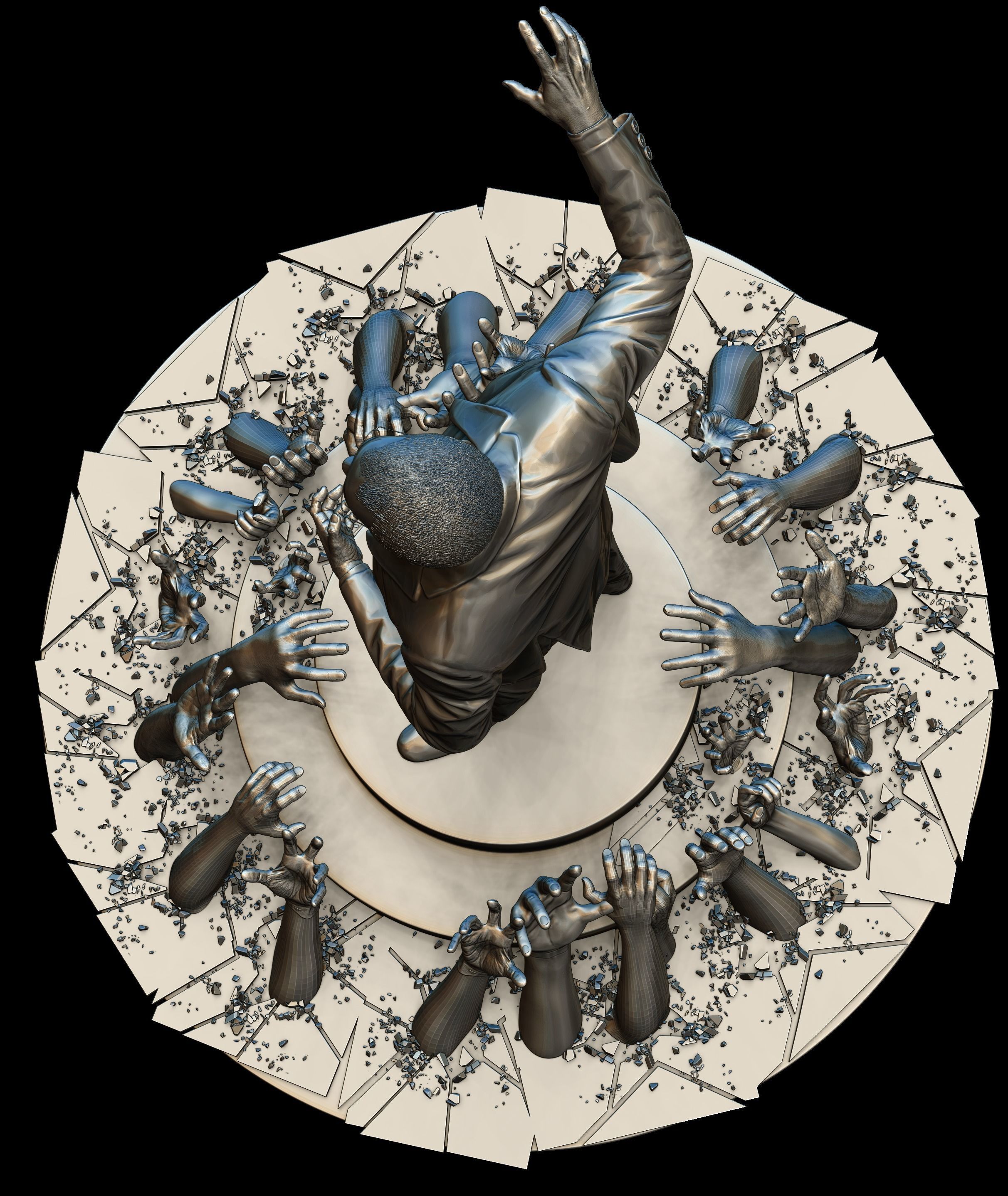 activist statue 3D model 3D printable | CGTrader