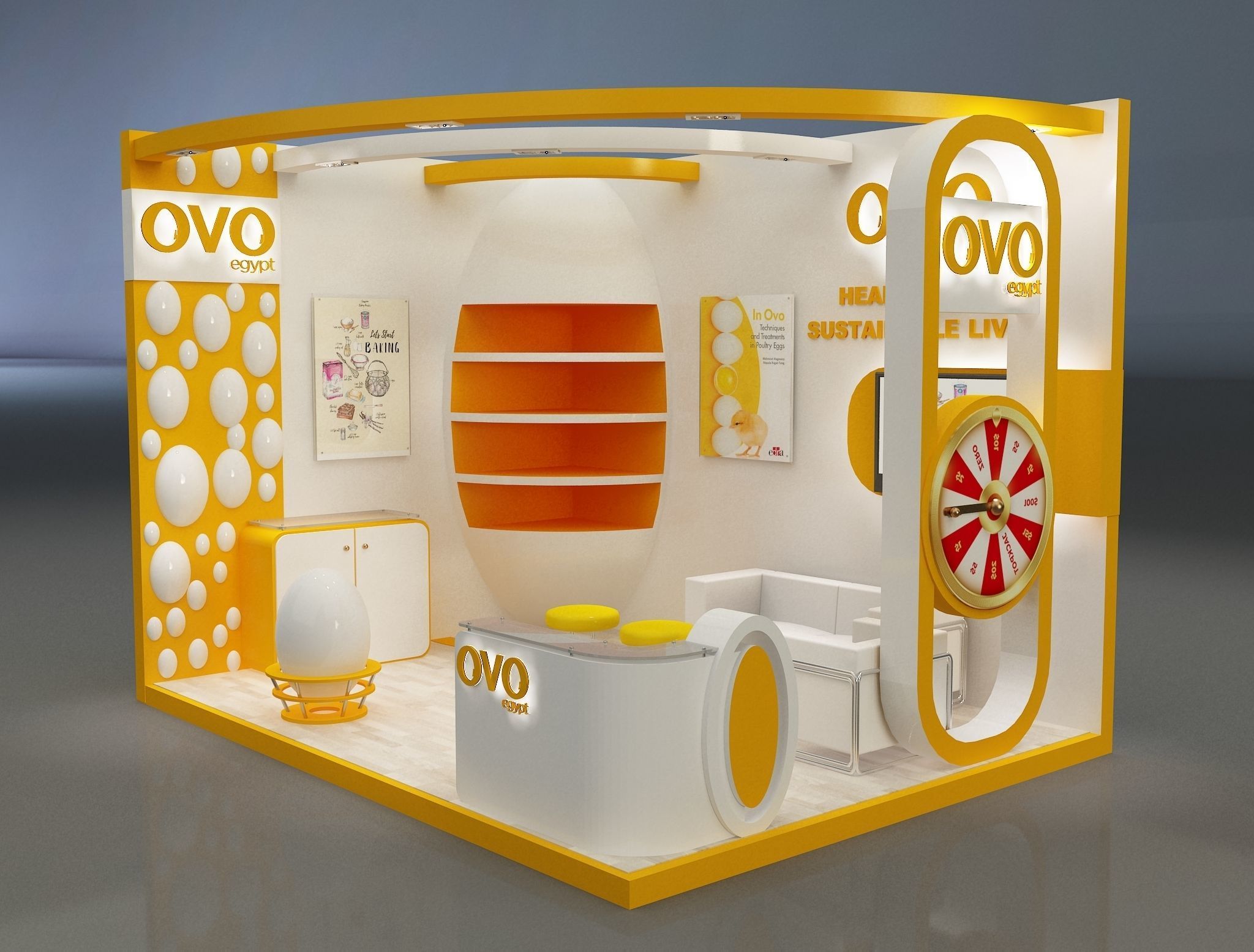 Booth Exhibition Stand a654a 3D model | CGTrader