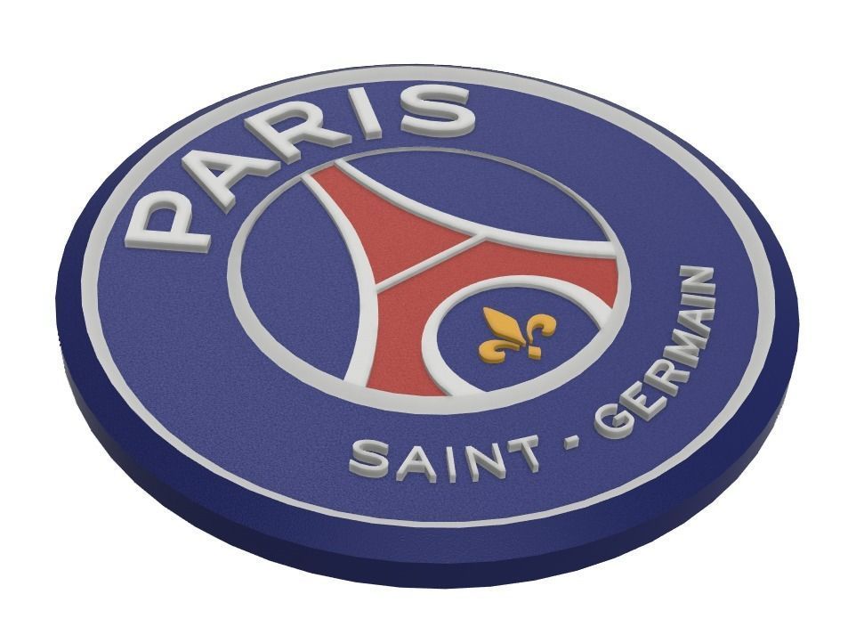 Paris Saint-Germain Wall Sign 3D model 3D printable | CGTrader