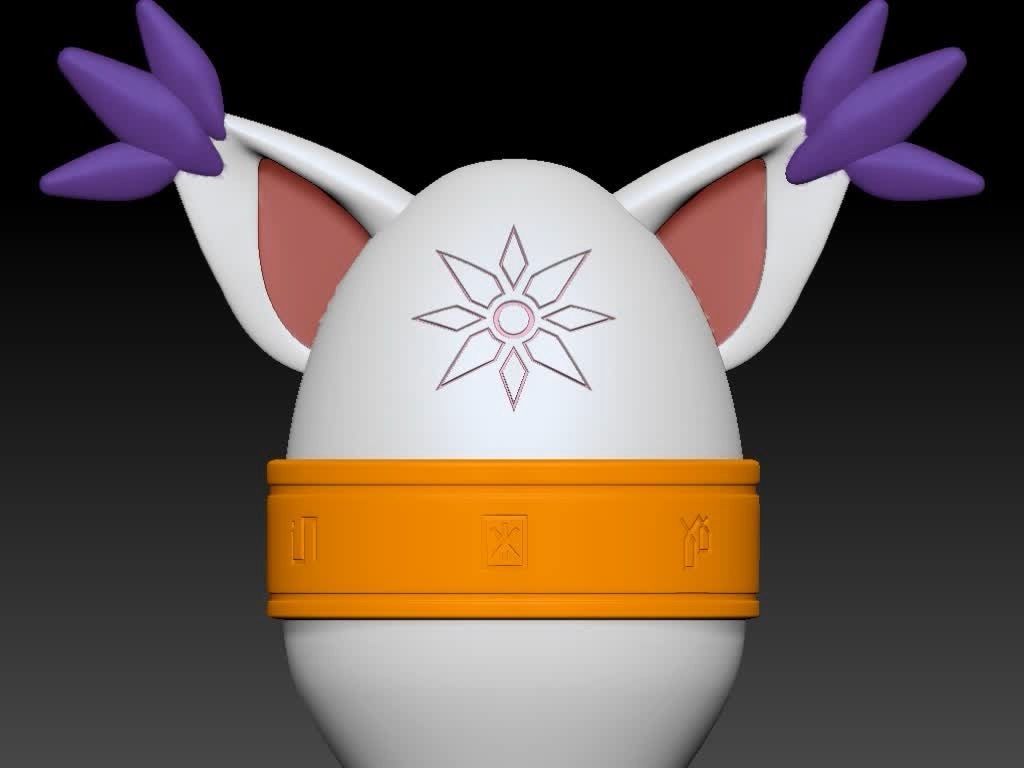 Tailmon DigiTama 3D model 3D printable | CGTrader