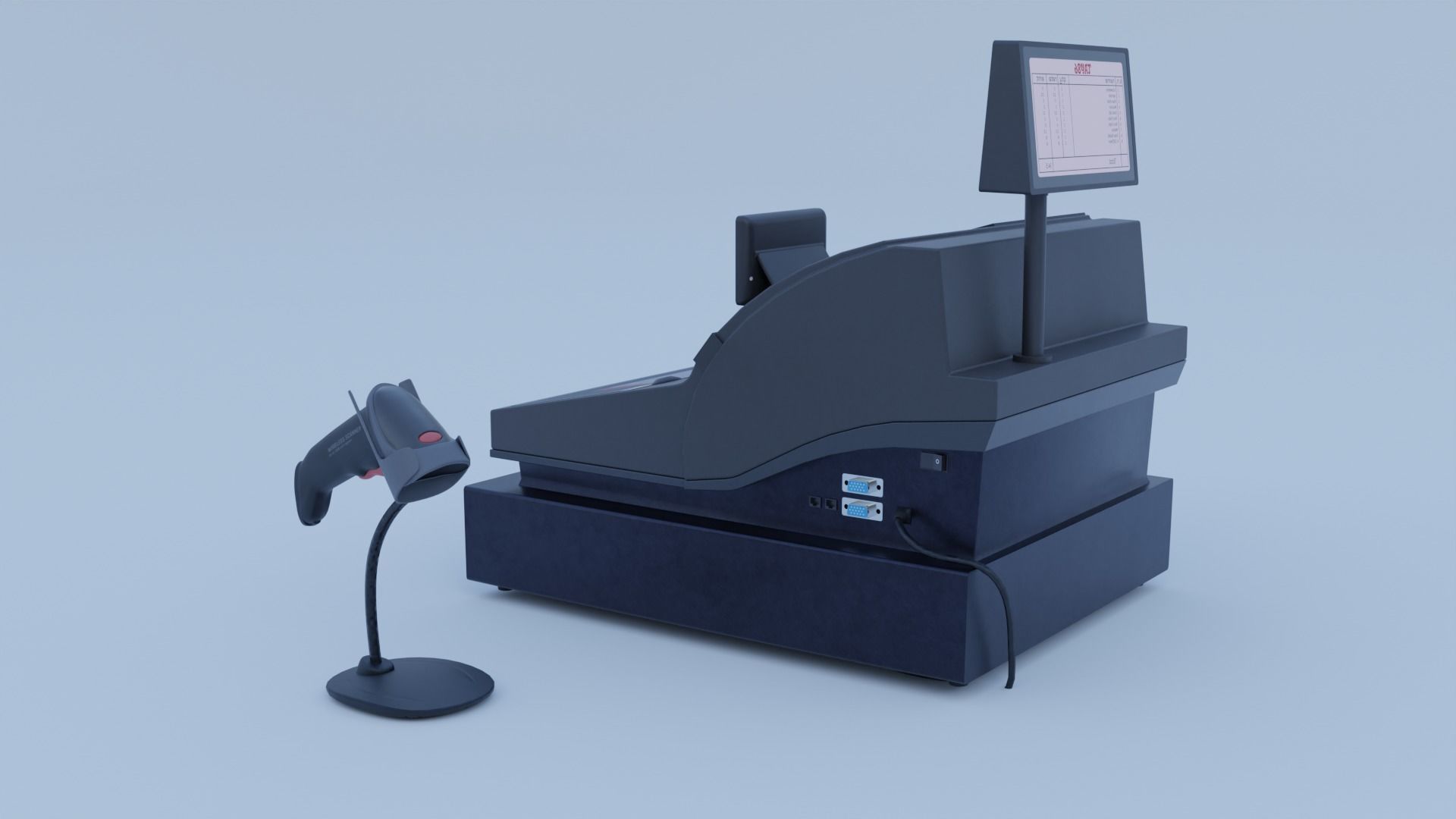 Digital Cash Register 3D model | CGTrader