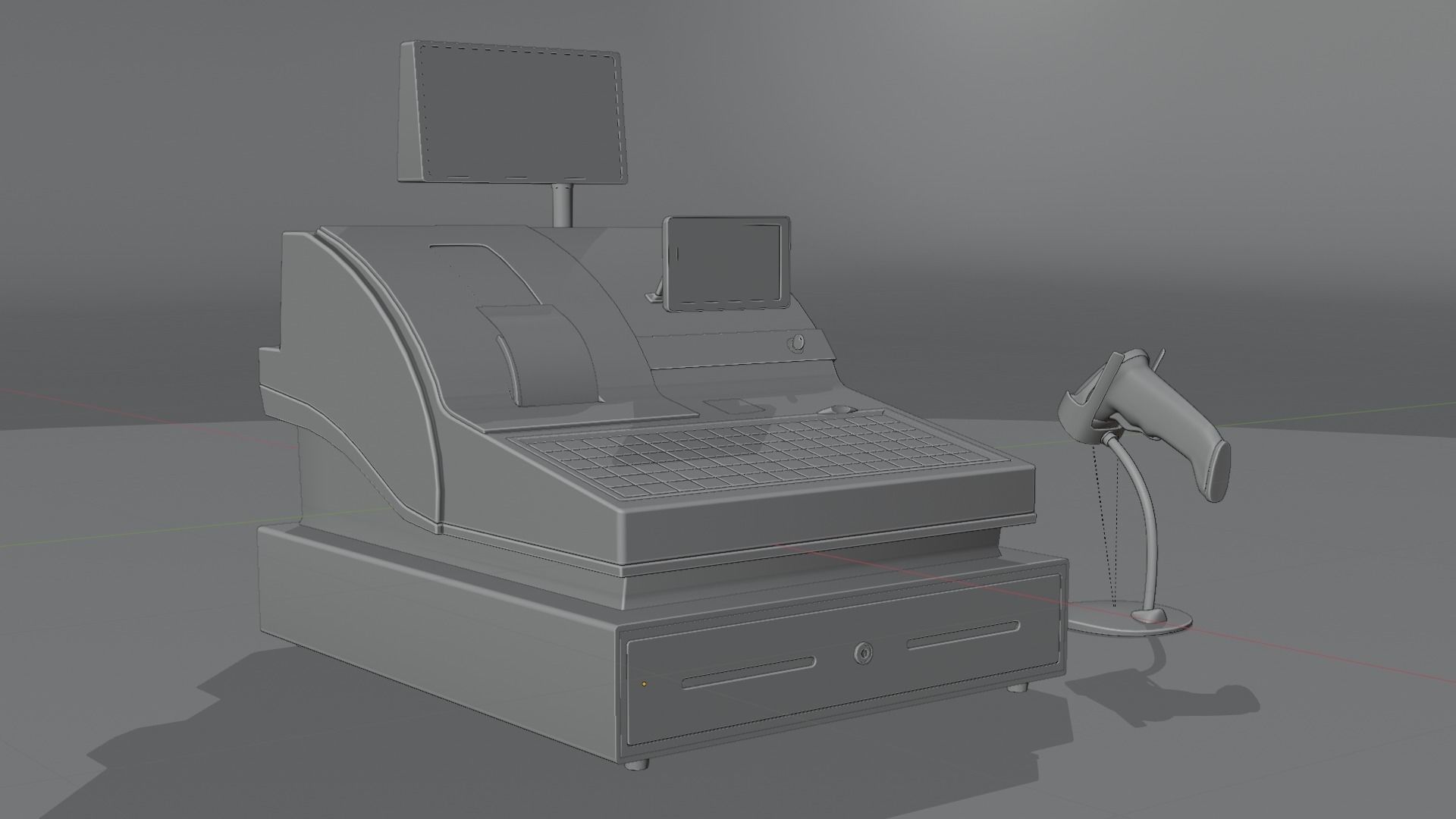 Digital Cash Register 3D model | CGTrader