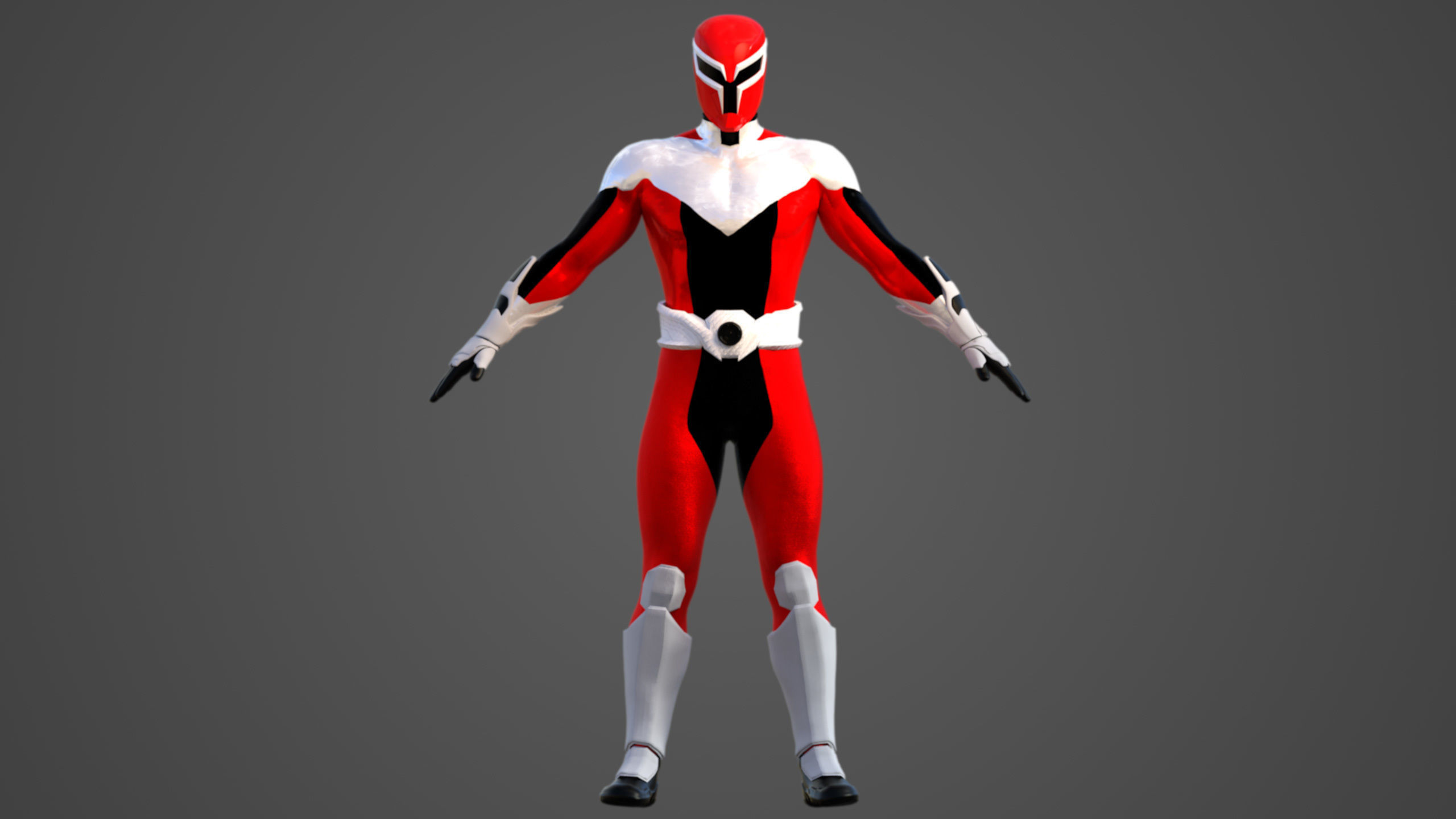 Super Sentai Team Of Heroes 3D model animated rigged | CGTrader