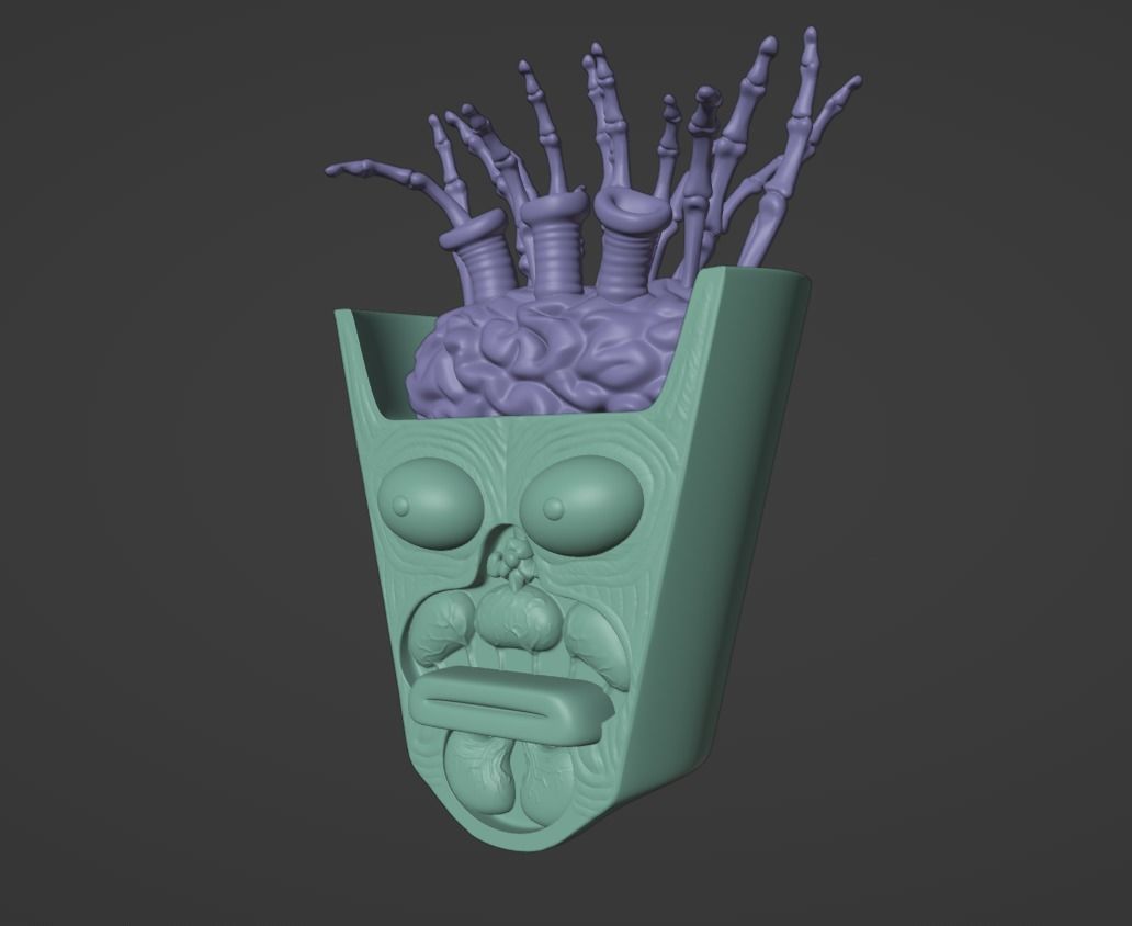 AquaTeen Frylock Anatomy 3D model 3D printable | CGTrader