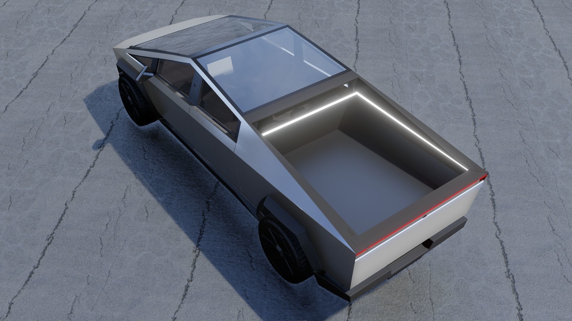 3D model Tesla Cybertruck 2025 VR / AR / low-poly | CGTrader