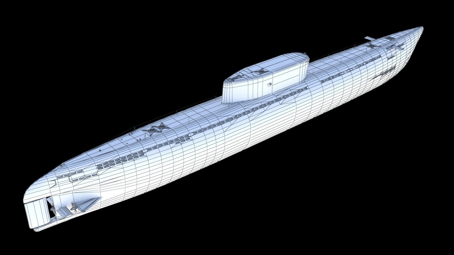 Project 626 Soviet Transport Submarine 3D model | CGTrader