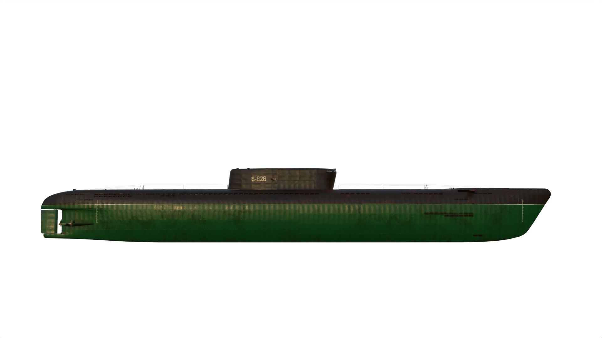 Project 626 Soviet Transport Submarine 3D model | CGTrader