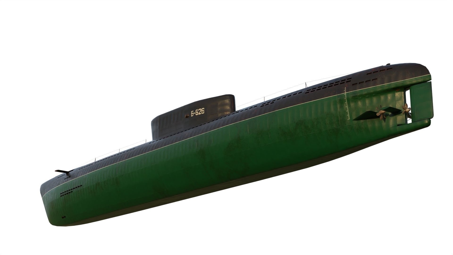 Project 626 Soviet Transport Submarine 3D model | CGTrader