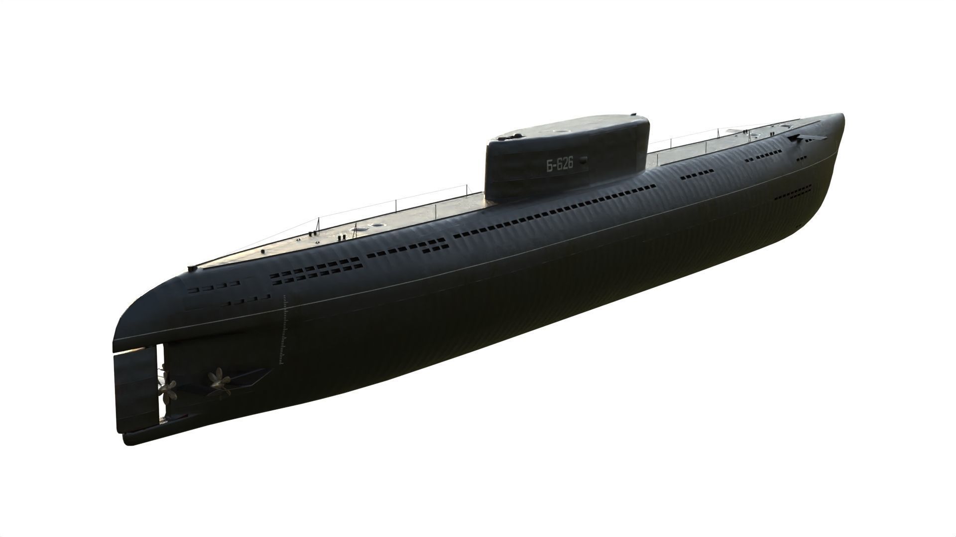 Project 626 Soviet Transport Submarine 3D model | CGTrader