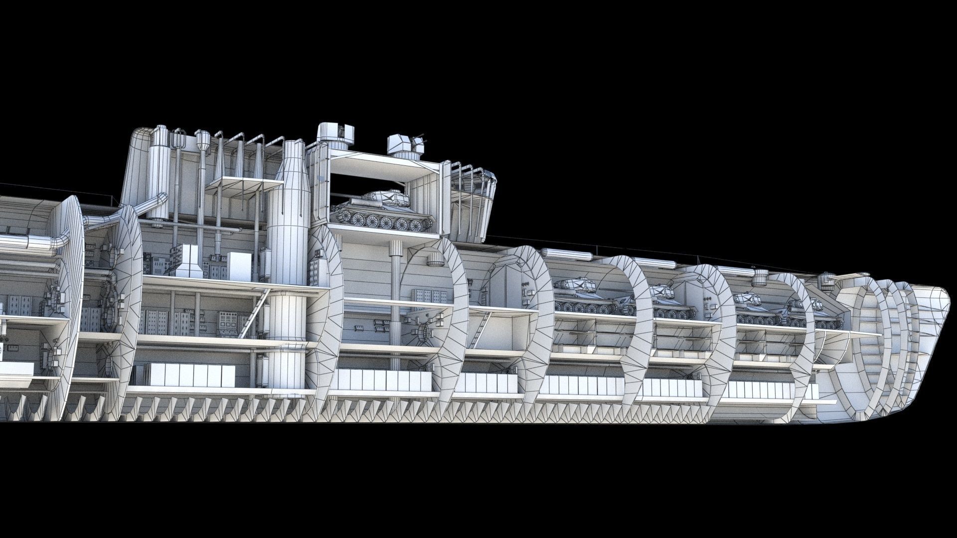 Project 626 Soviet Transport Submarine 3D model | CGTrader