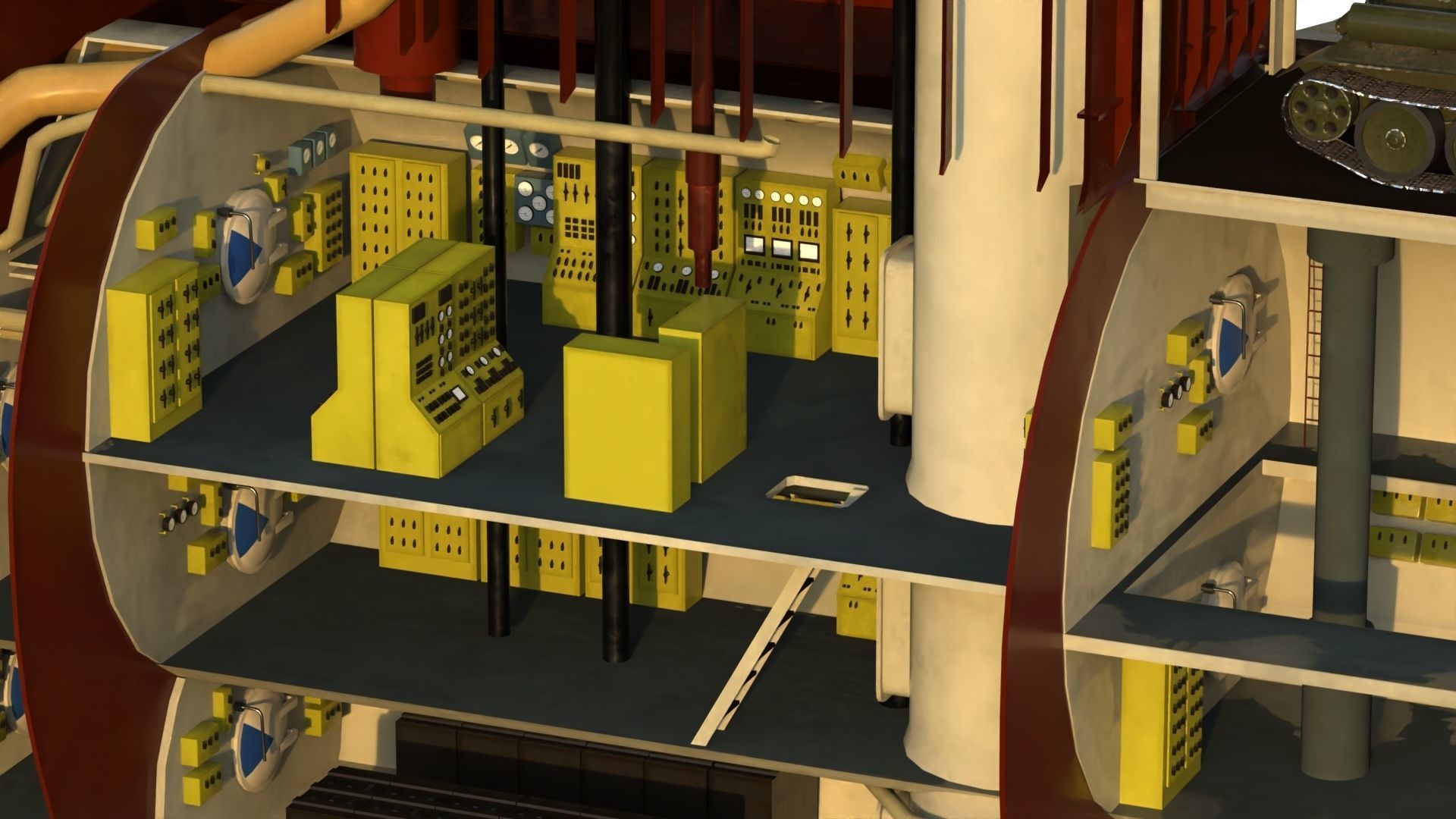 Project 626 Soviet Transport Submarine 3D model | CGTrader