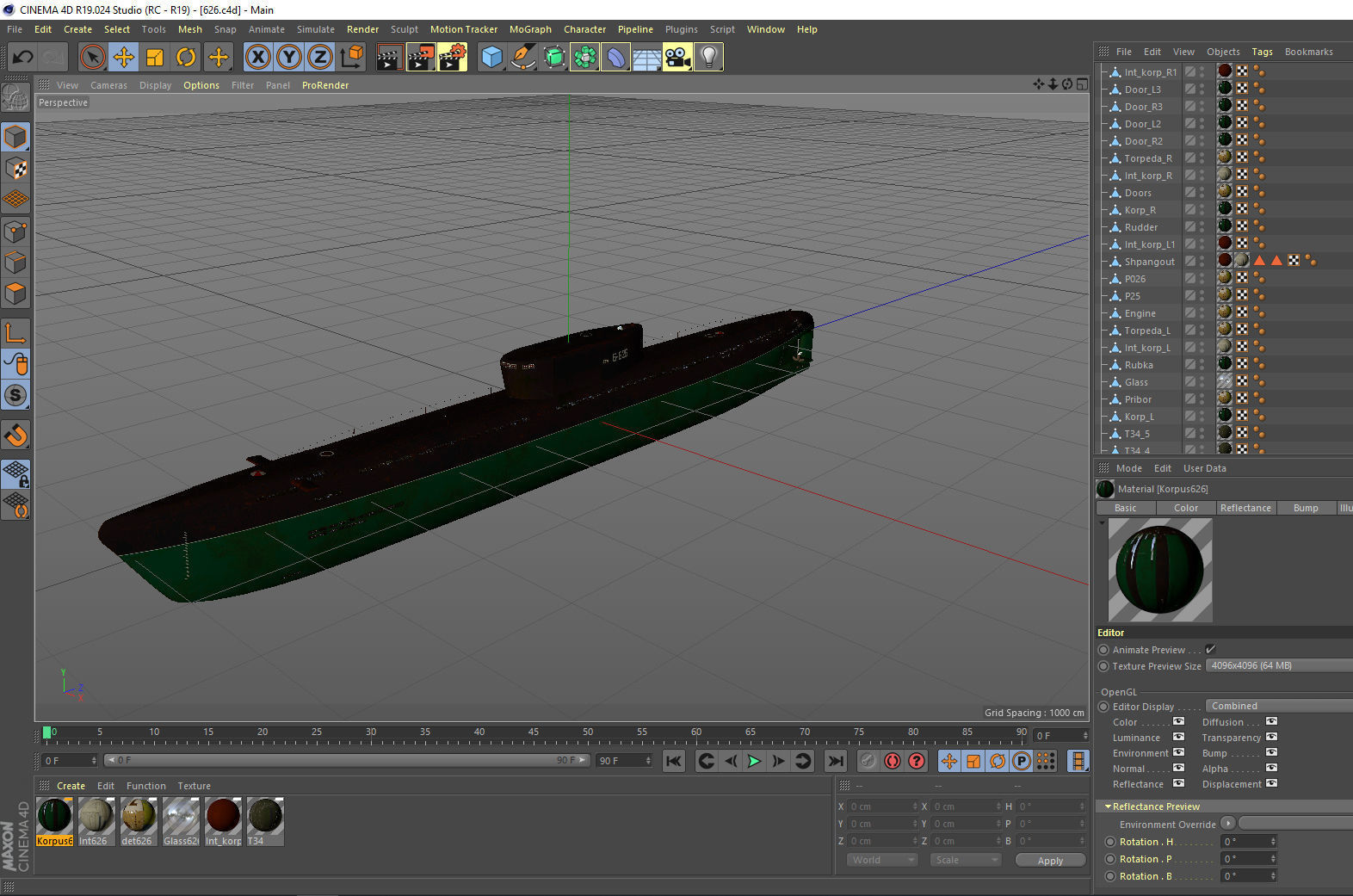 Project 626 Soviet Transport Submarine 3D model | CGTrader