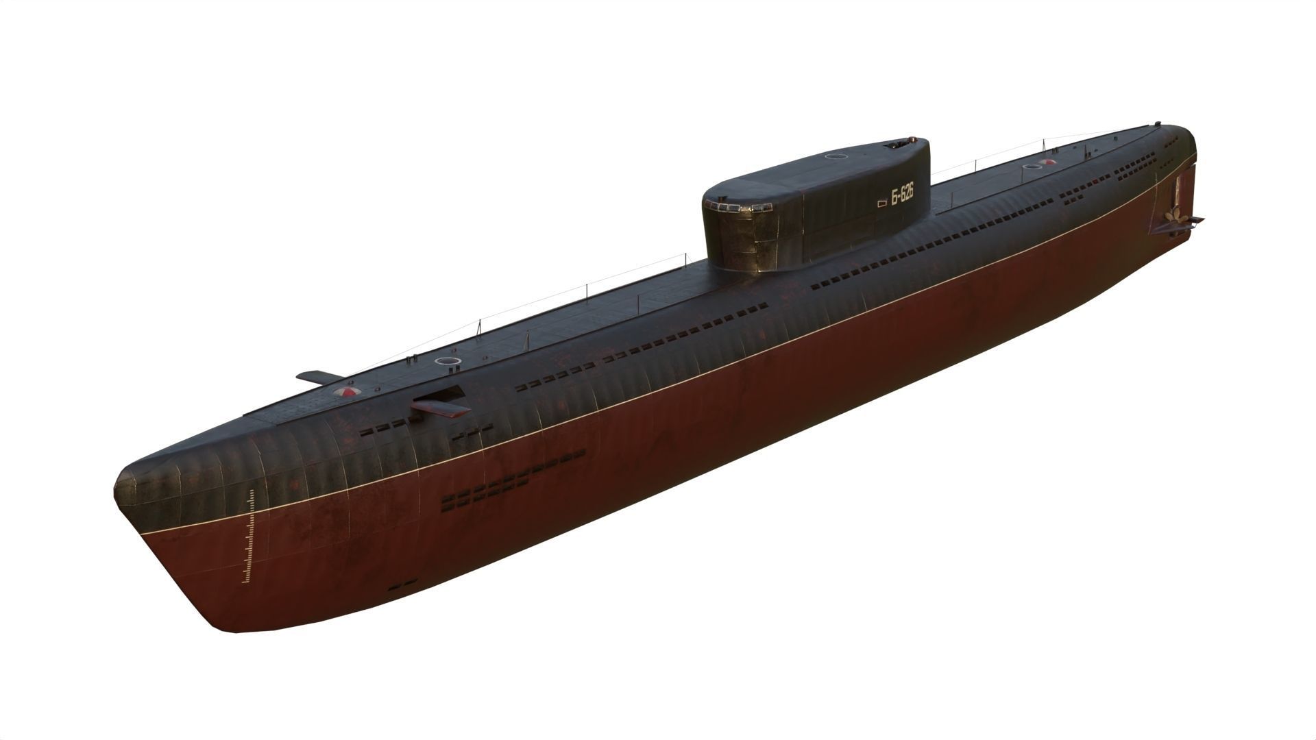 Project 626 Soviet Transport Submarine 3D model | CGTrader
