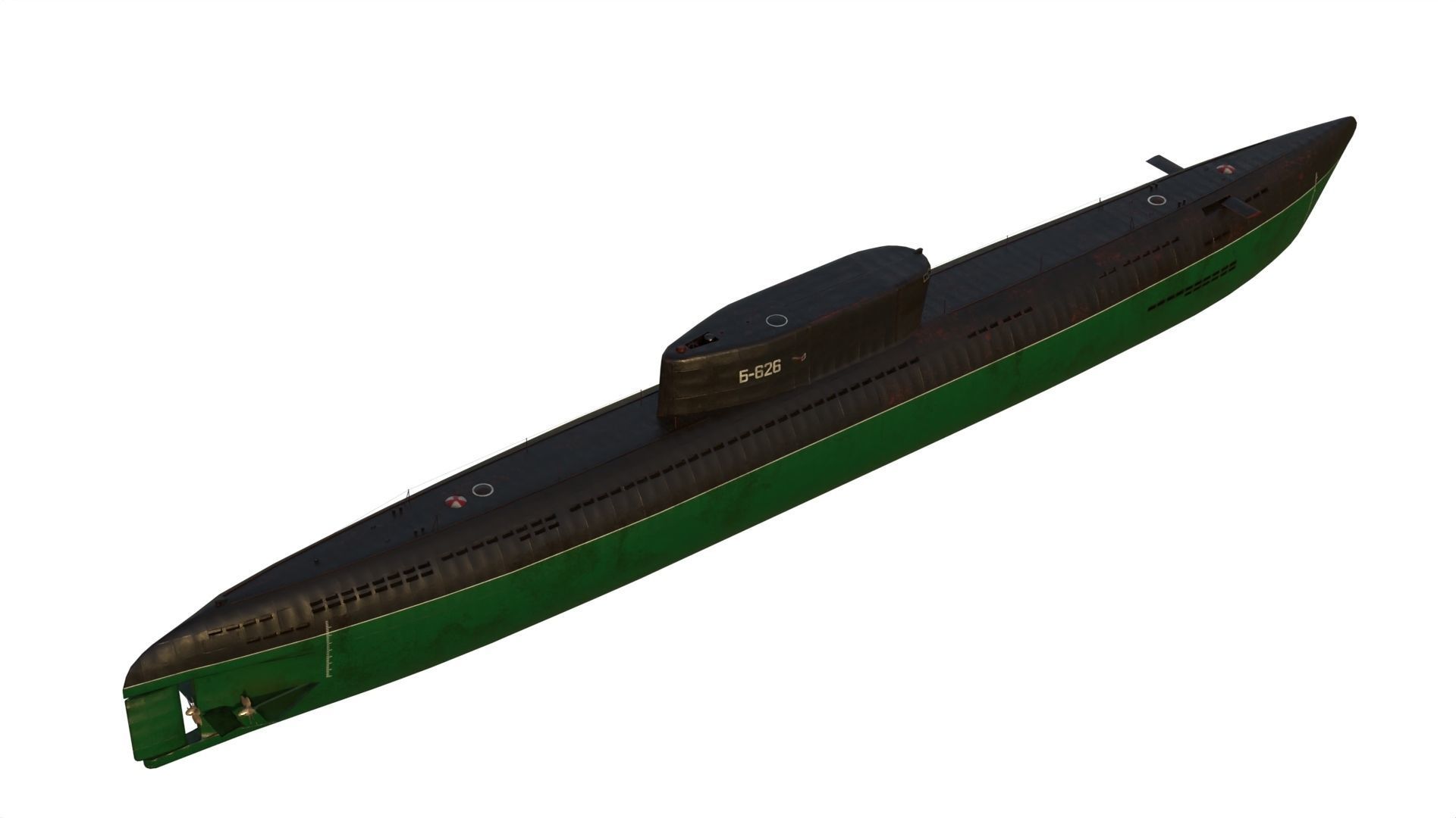 Project 626 Soviet Transport Submarine 3D model | CGTrader