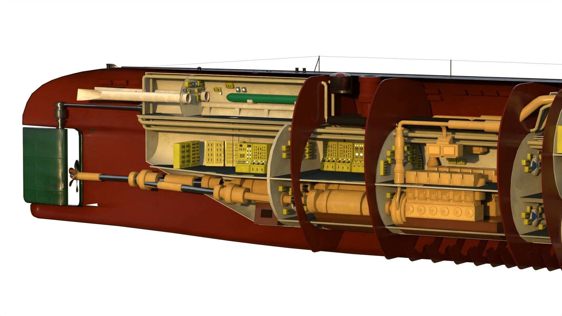 Project 626 Soviet Transport Submarine 3D model | CGTrader