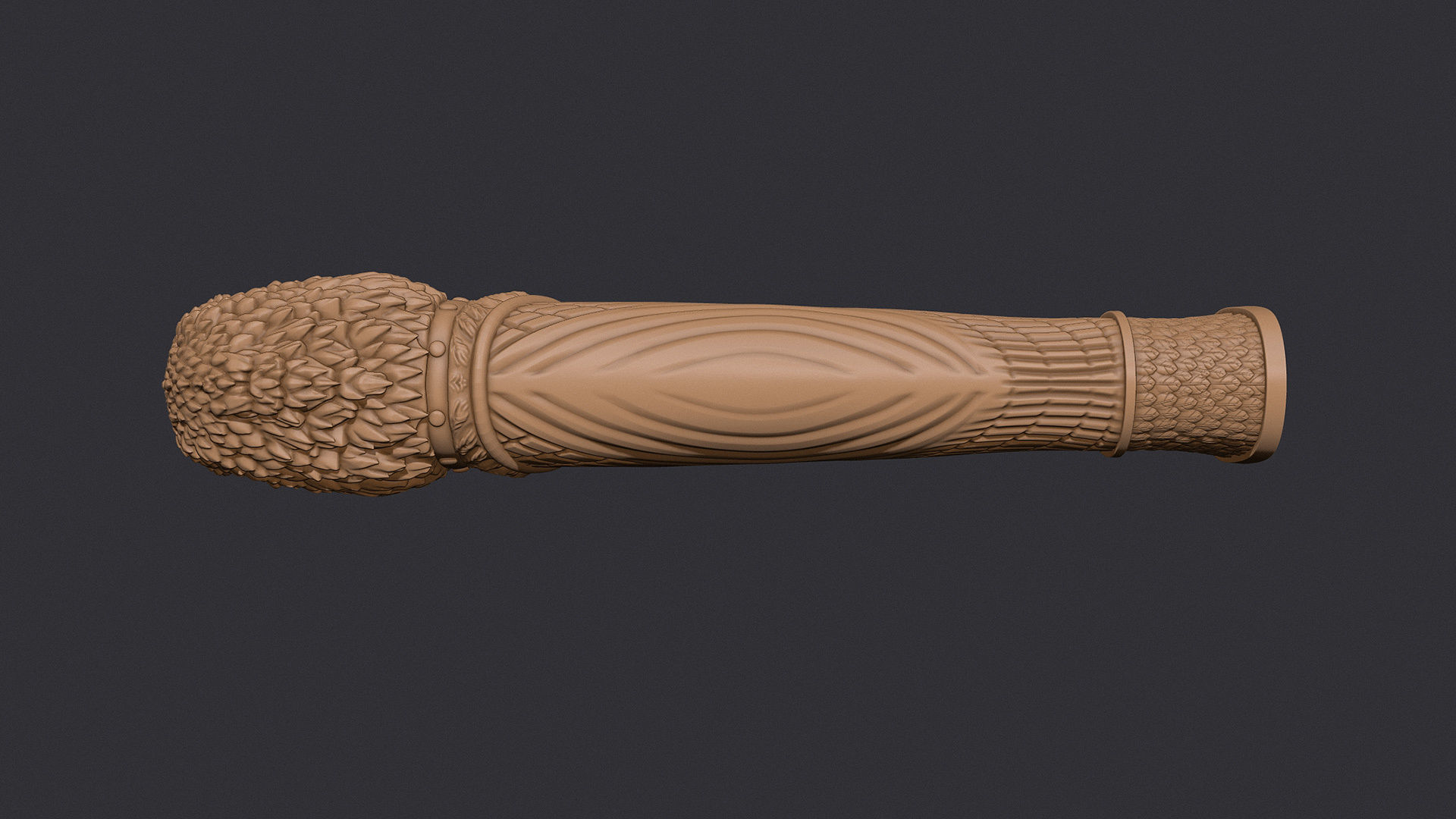Eagle Head Knife Handle 3D model 3D printable | CGTrader