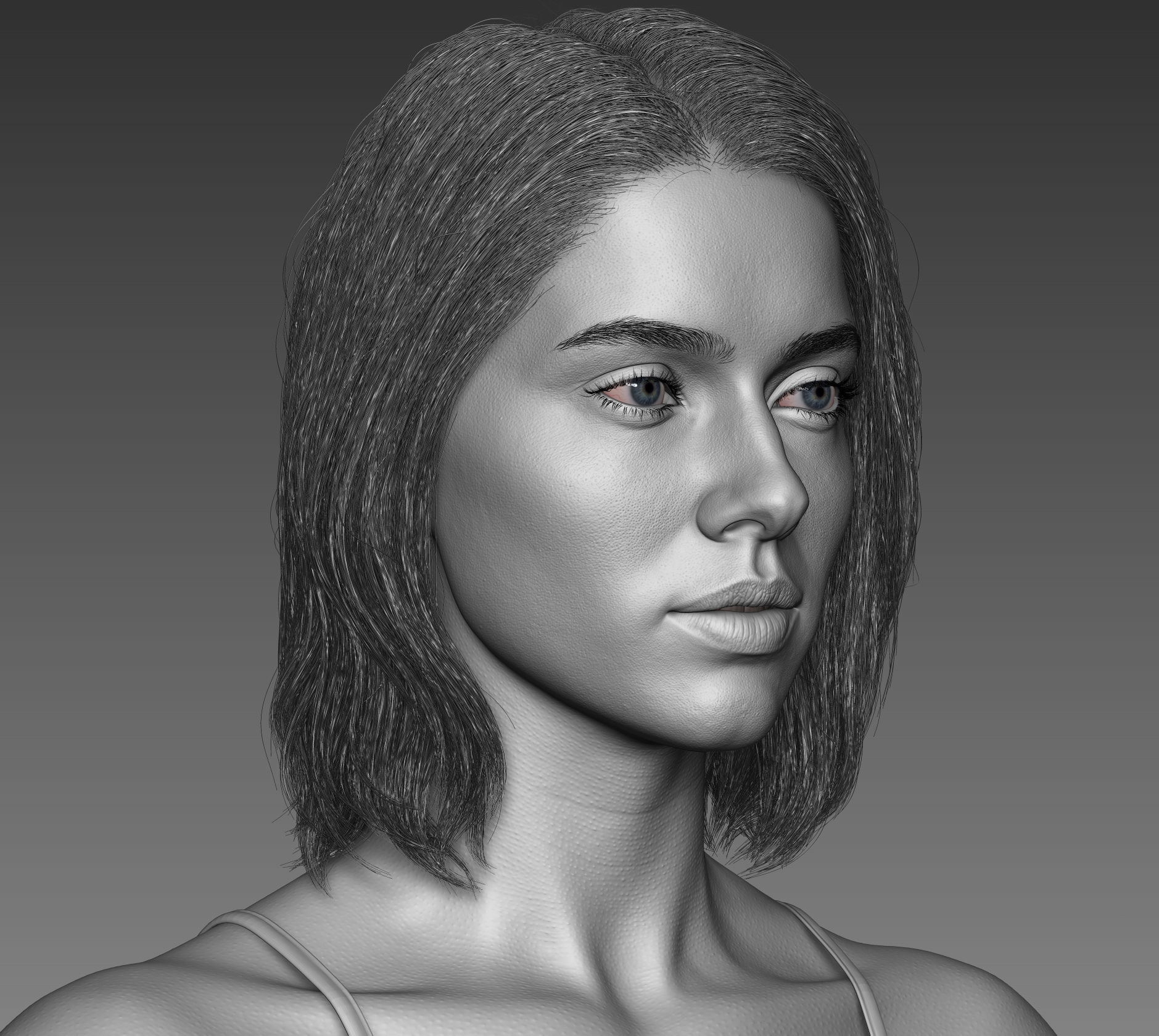 Full body caucasian female 3d model 3D model | CGTrader
