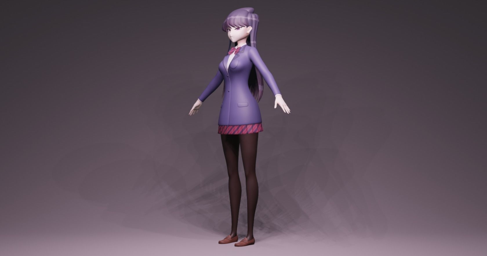 Anime Character - KCC Shoko Komi 3D model | CGTrader