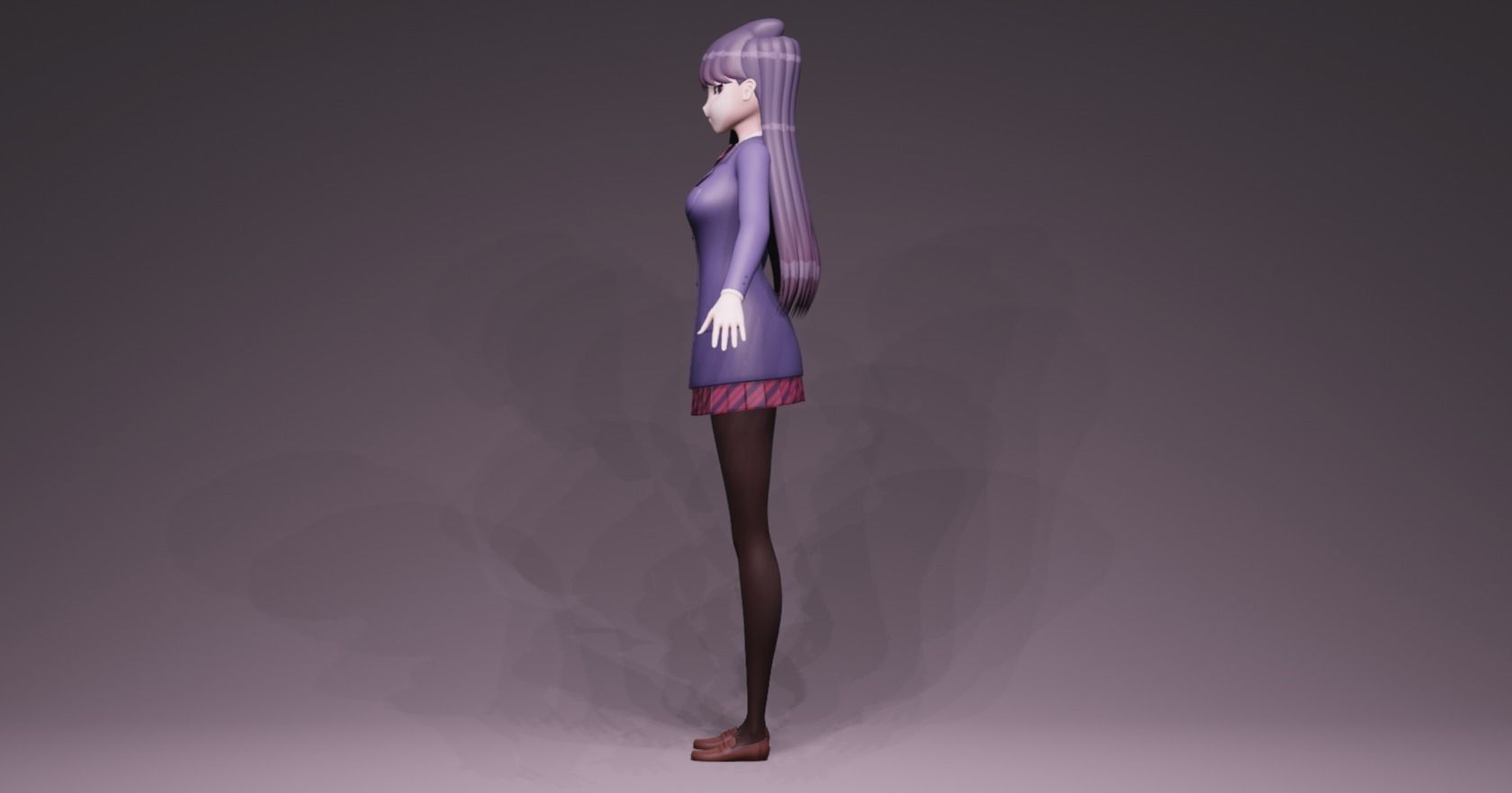 Anime Character - KCC Shoko Komi 3D model | CGTrader