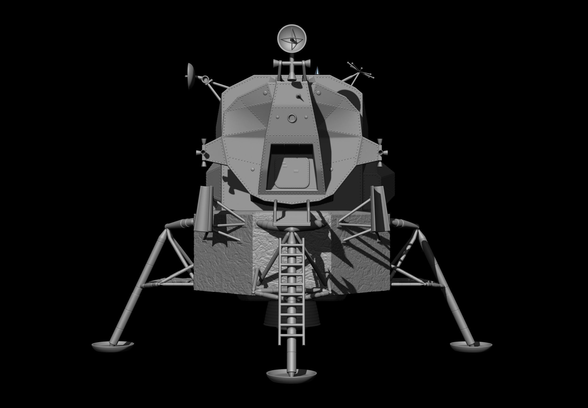Lunar Module Apollo 11 STL-OBJ files for 3D printers 3D model 3D ...
