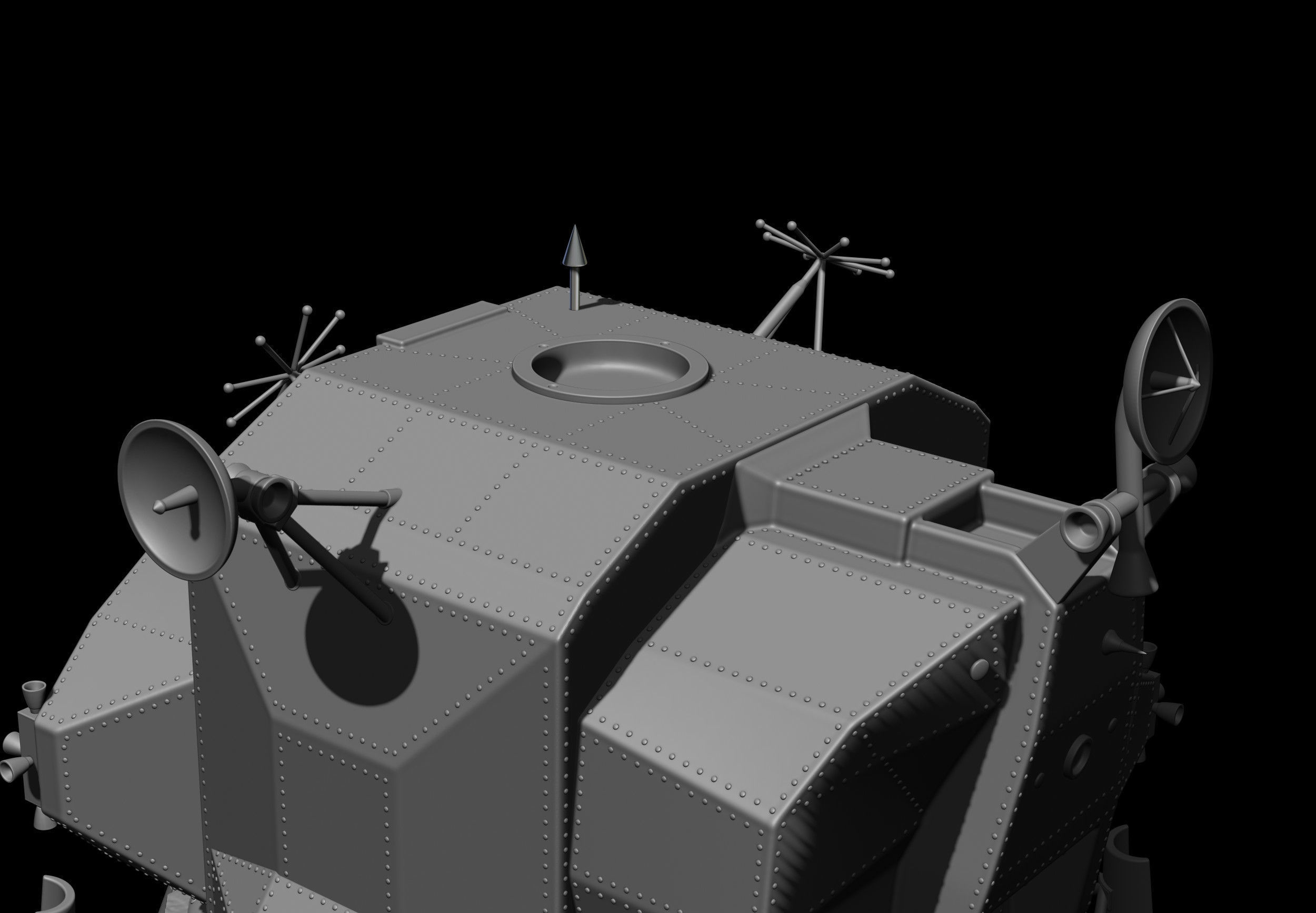 Lunar Module Apollo 11 STL-OBJ files for 3D printers 3D model 3D ...