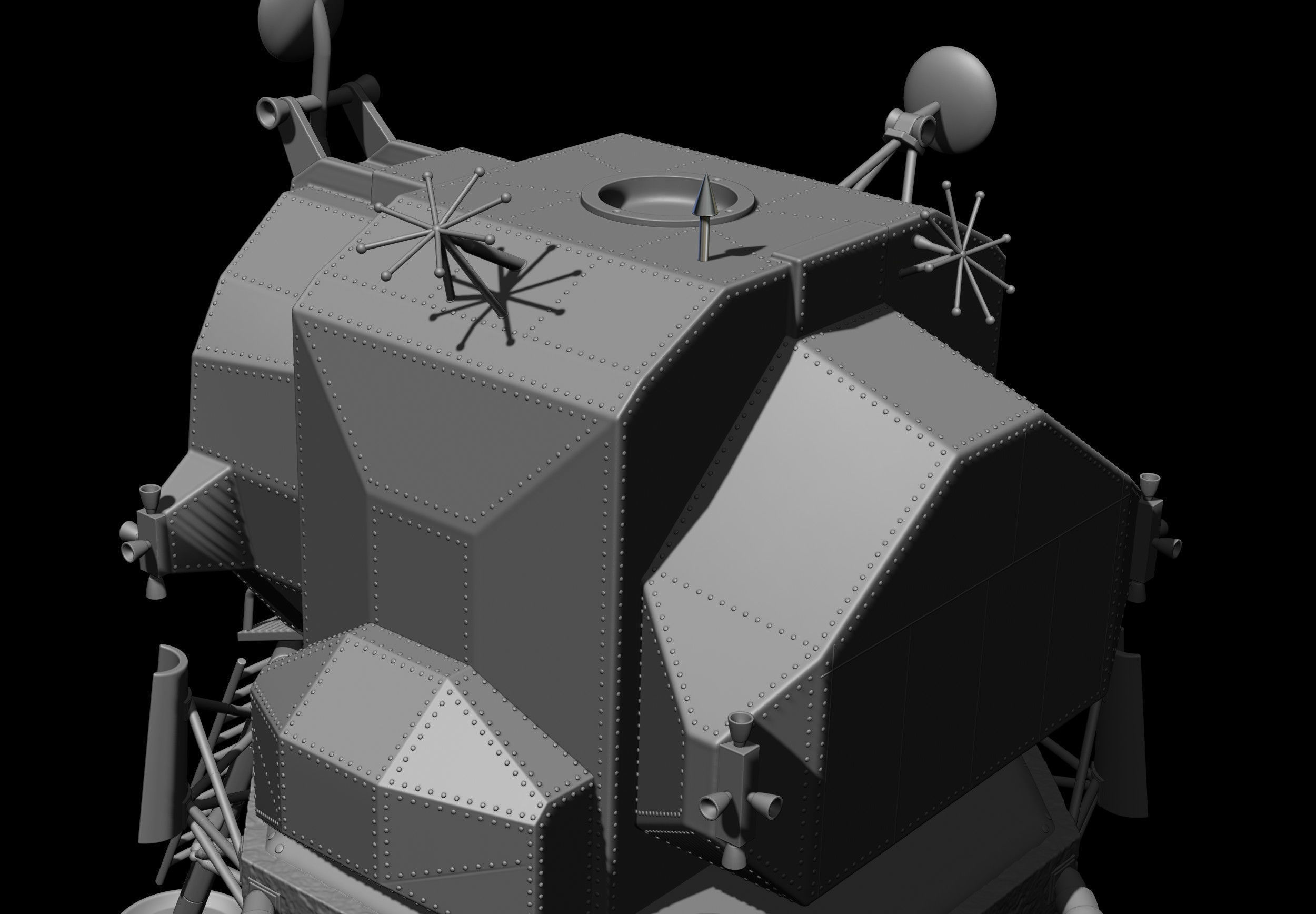 Lunar Module Apollo 11 STL-OBJ files for 3D printers 3D model 3D ...