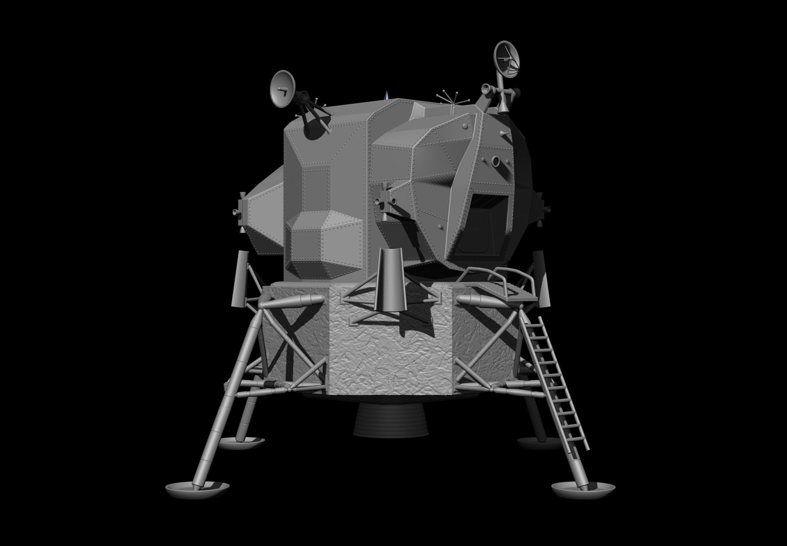 Lunar Module Apollo 11 STL-OBJ files for 3D printers 3D model 3D ...