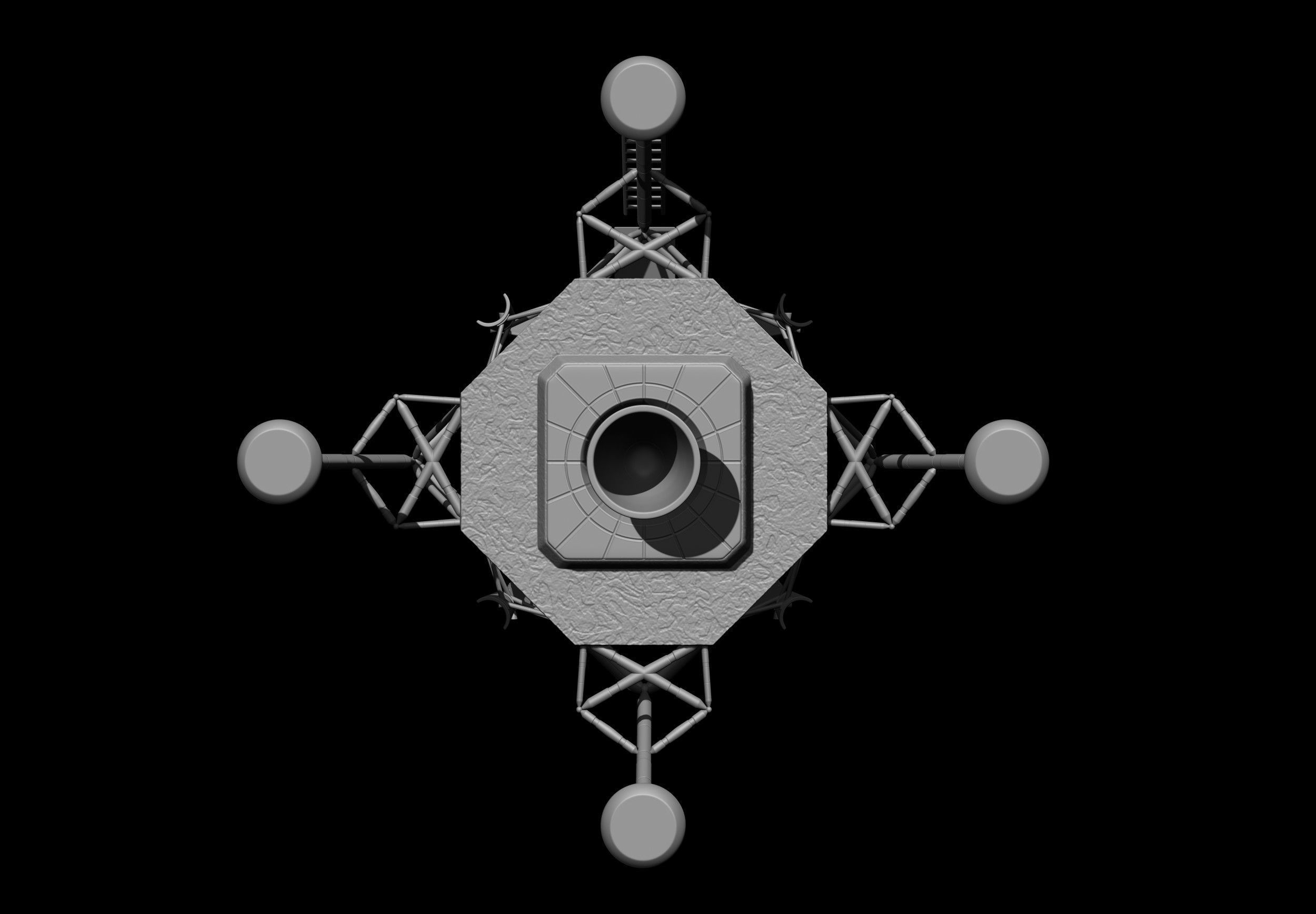 Lunar Module Apollo 11 STL-OBJ files for 3D printers 3D model 3D ...