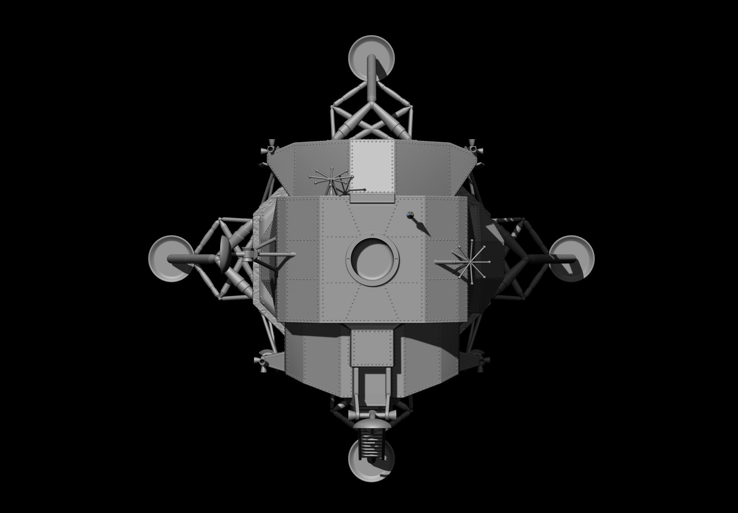 Lunar Module Apollo 11 STL-OBJ files for 3D printers 3D model 3D ...