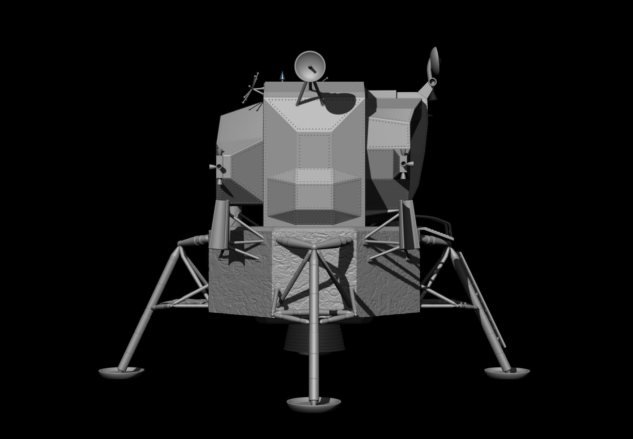 Lunar Module Apollo 11 STL-OBJ files for 3D printers 3D model 3D ...
