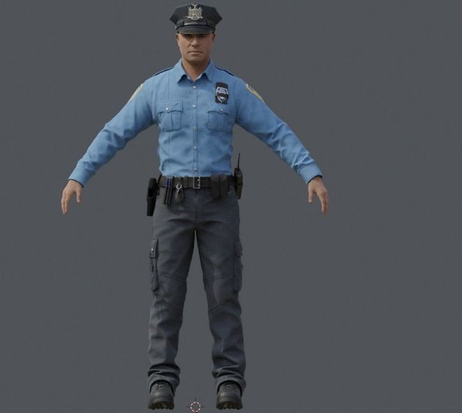 3D model Police Man VR / AR / low-poly | CGTrader